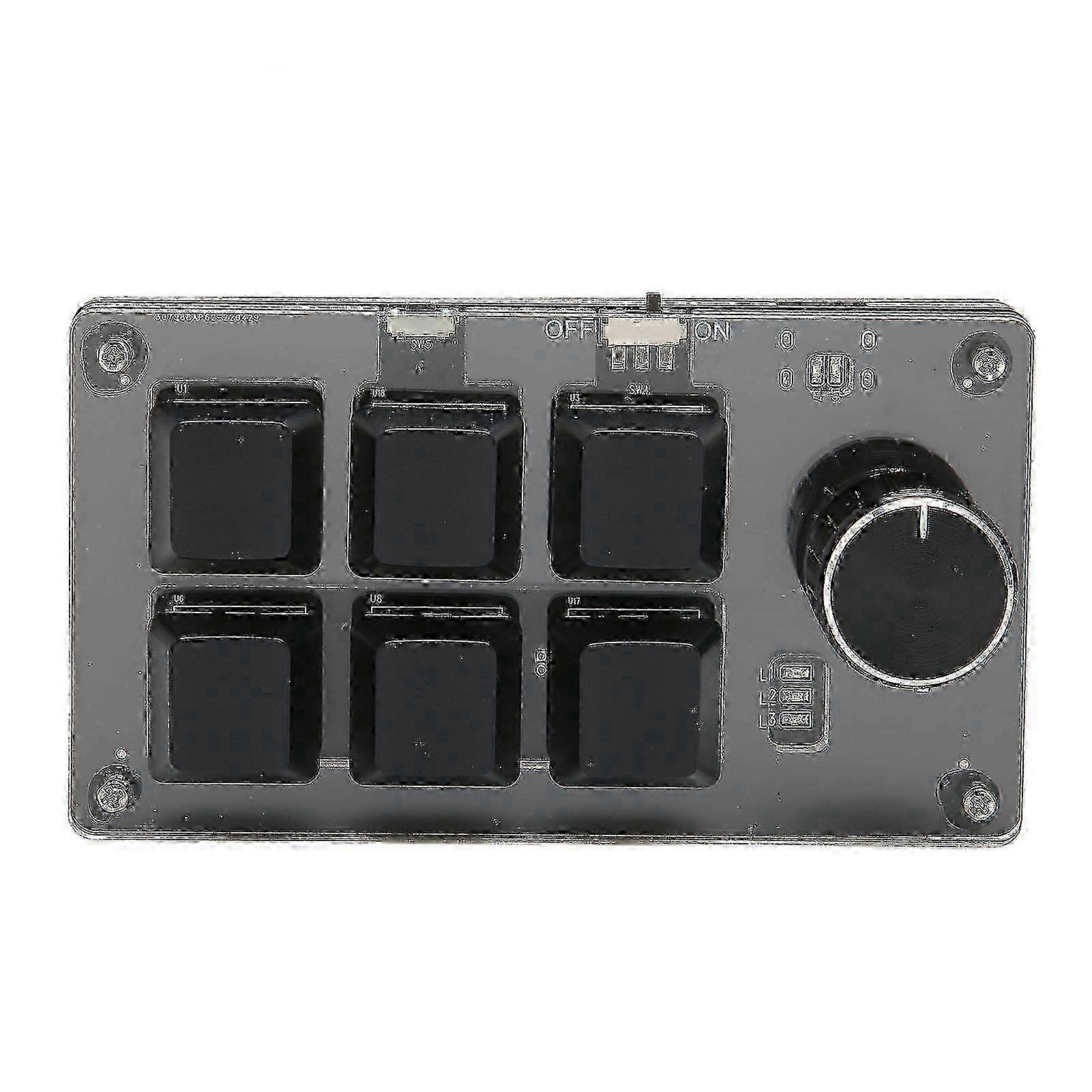 Mechanical Gaming Keypad 6 Keys 1 Knob Small USB Wireless Dual Mode OSU ...