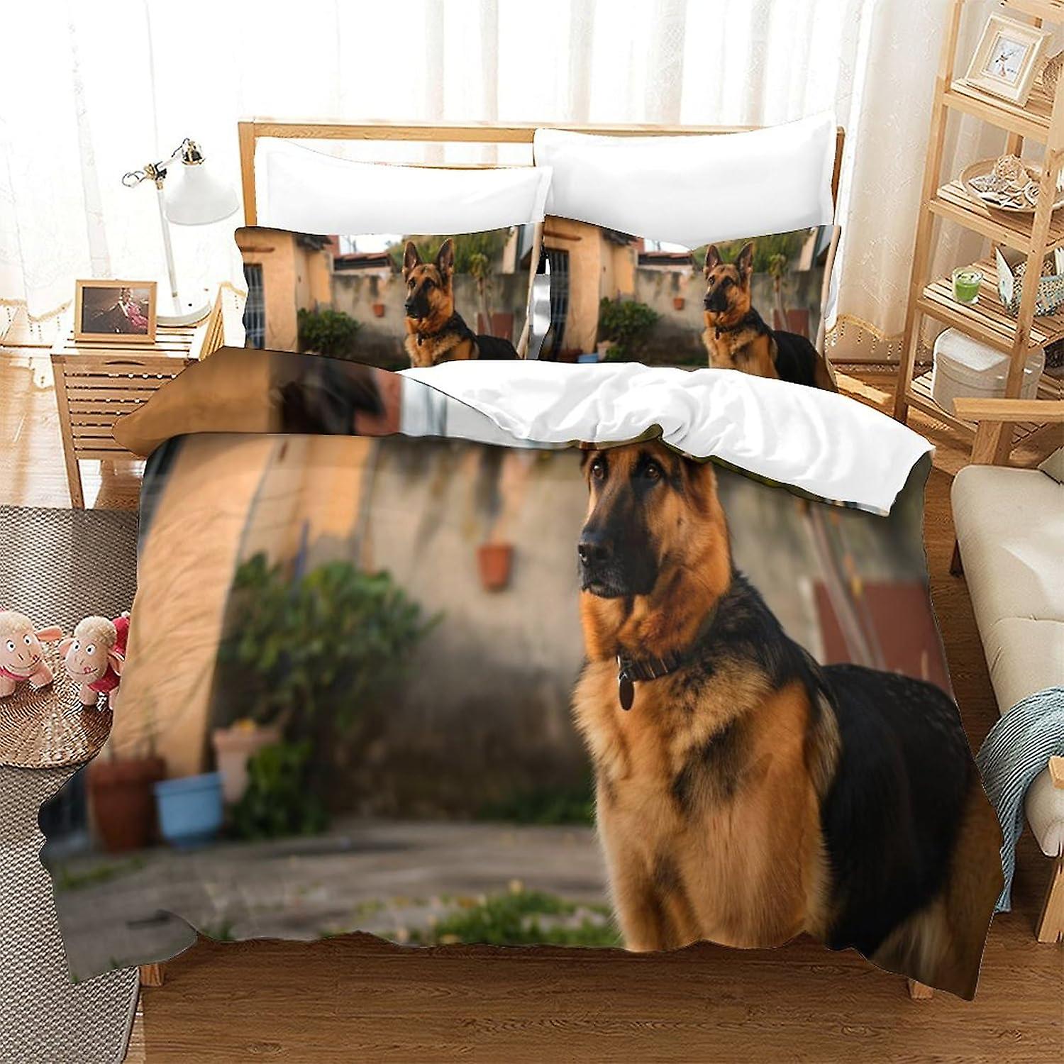 German Shepherd Dog Duvet Cover Comforter Covers 3D Print Northern ...