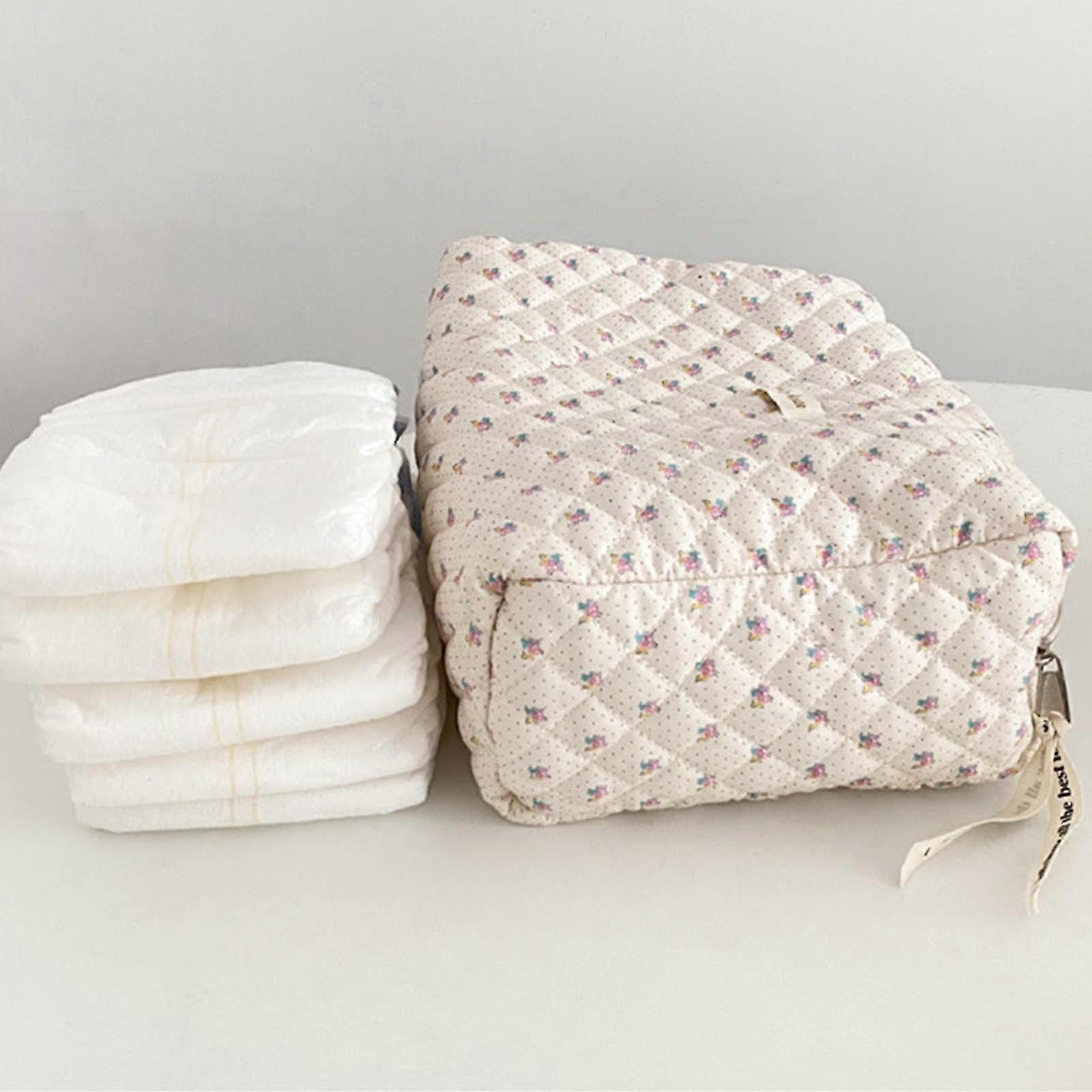 Kawaii Makeup Bag, Cotton Makeup Bag Fragmentary Makeup Handbags Zipper ...