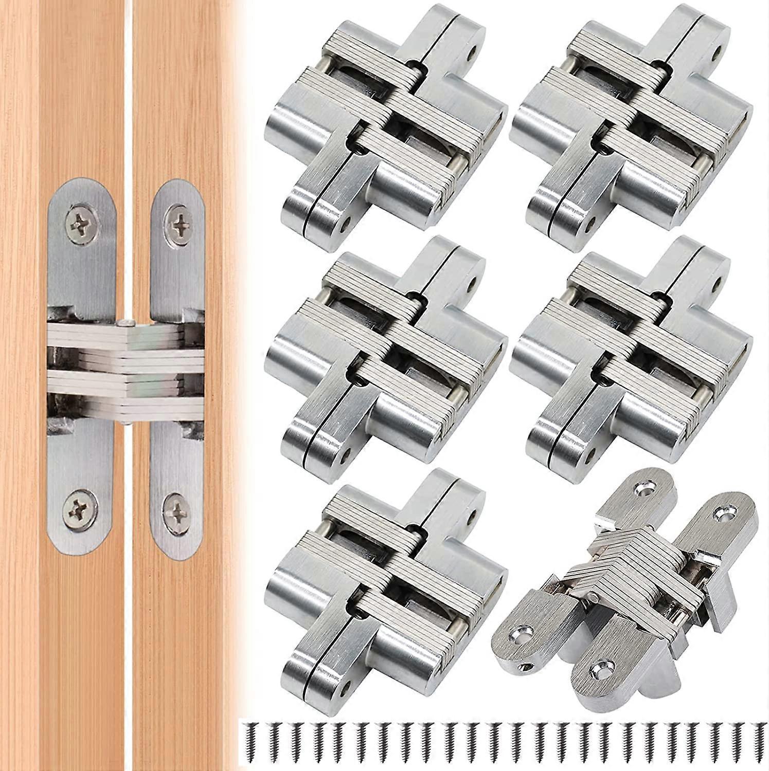 6pcs Folding Hinge Concealed Cross Hinges, Concealed Closing Hinge ...