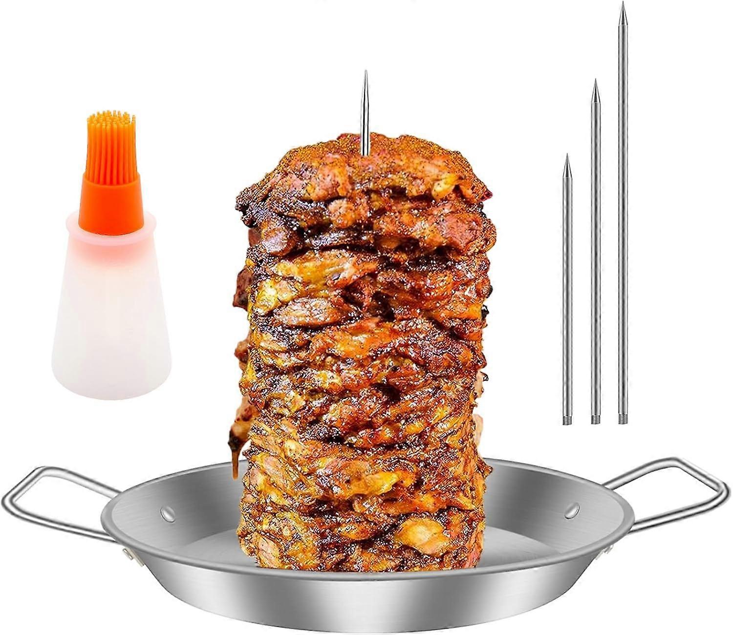 Vertical Kebab Skewer Stand, Stainless Steel Vertical Meat Spit Stand ...