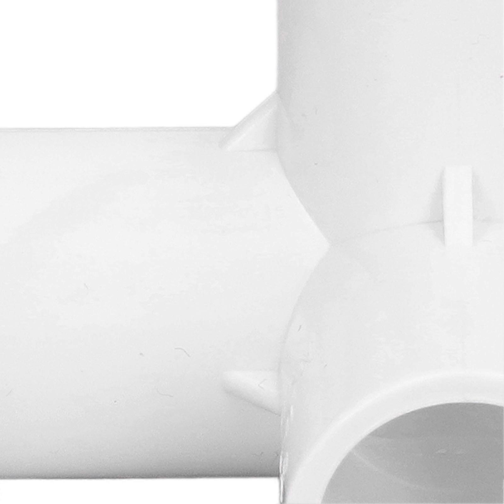 10PCS 3 Way Pipe Fittings PVC Plastic Right Angle Tee Corner Connector ...