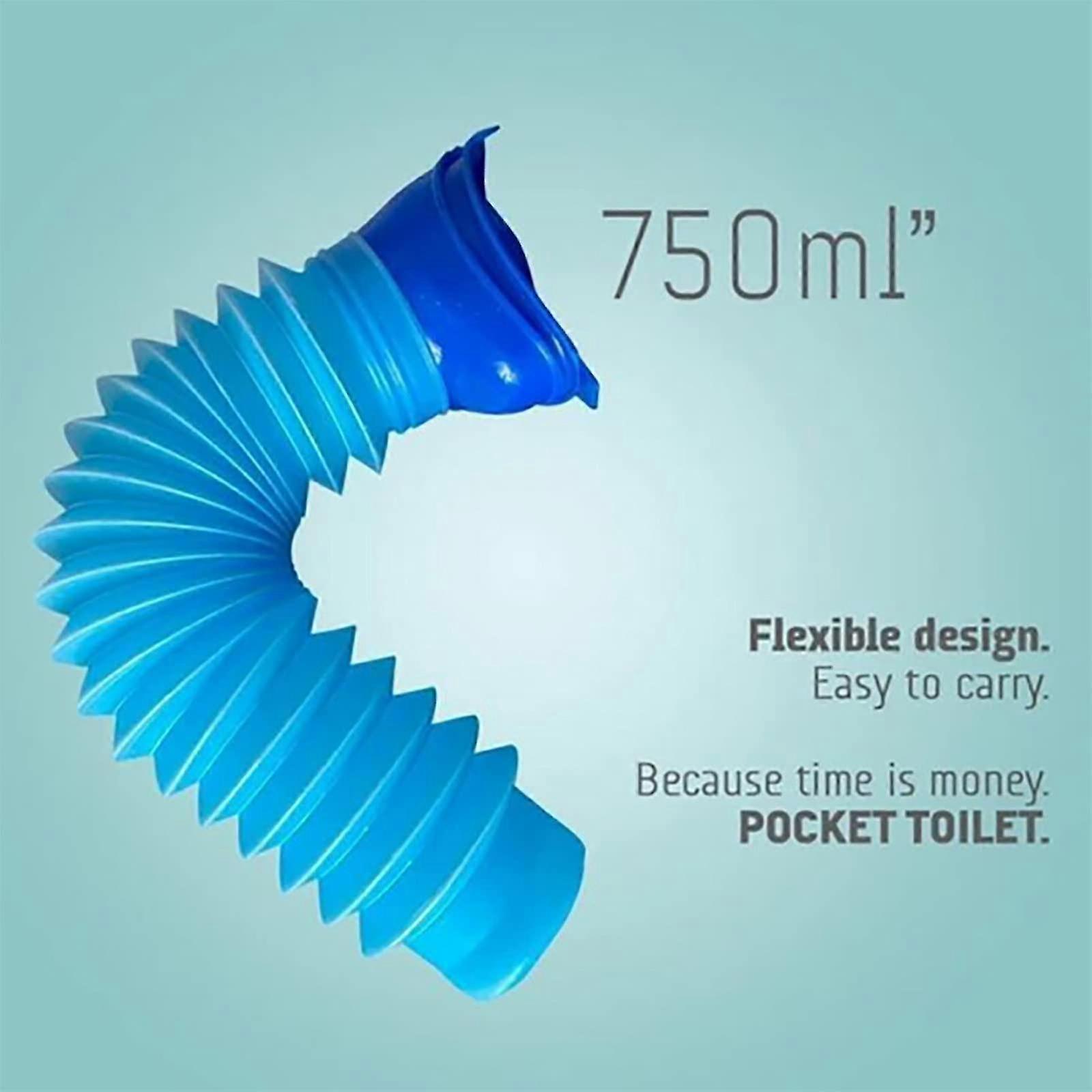 Men's Pocket Toilet - Adult Emergency Urinal, Car Portable Stretchable ...