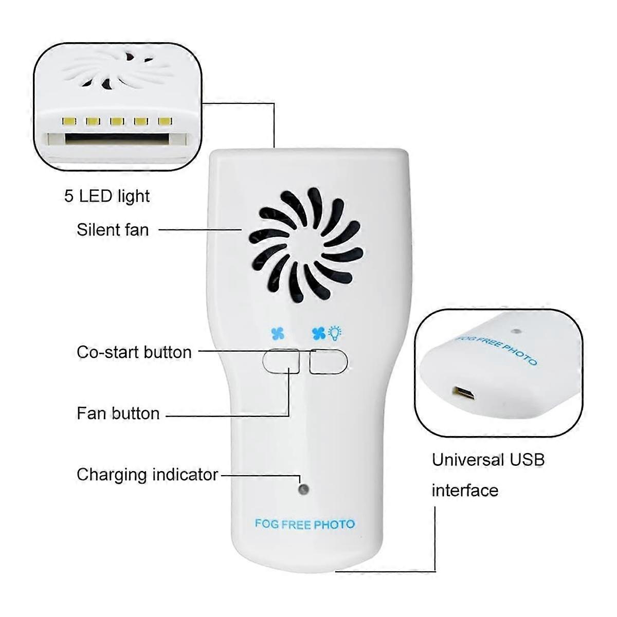 Dental Anti-Fog Mirrors Set Fog Free Intraoral Photography Stainless ...