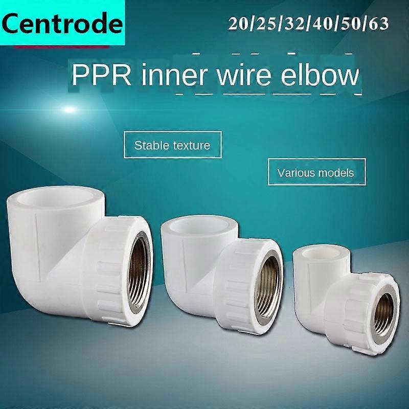 4PCS Pipe Fittings PPR20 / 25/32/40 Inner Wire Elbow Reducer 1/2 IN 3/4 IN 1 IN PPR Adapter ...