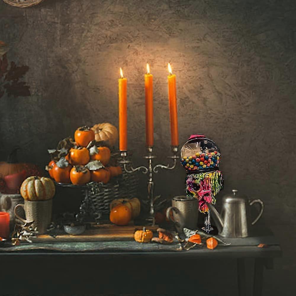 Halloween Bubble Gum Machine, New Colorful Skull Candy Dispenser ...