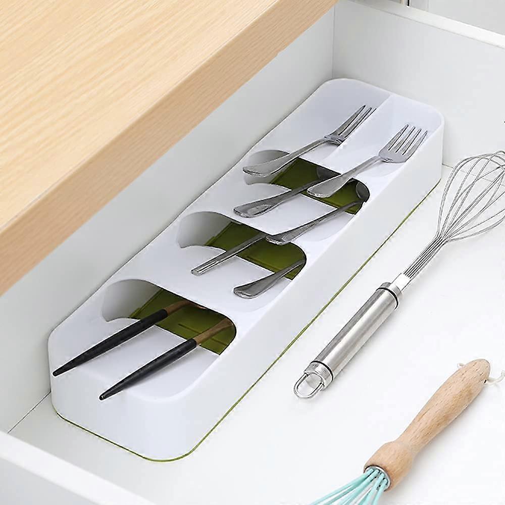 2 pieces drawer cutlery tray kitchen accessories storage box separate ...