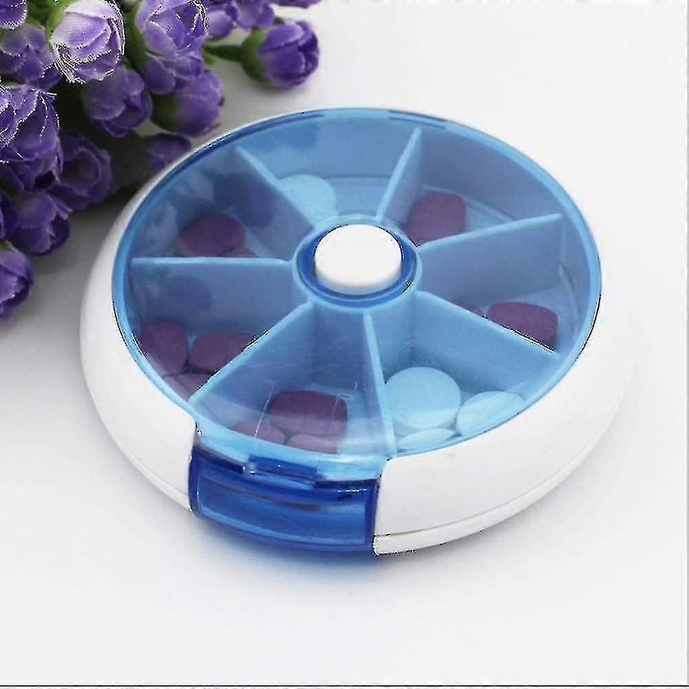 3-Pack Daily Pill Box Small, Pill Box Small For On The Go, Round Pill ...