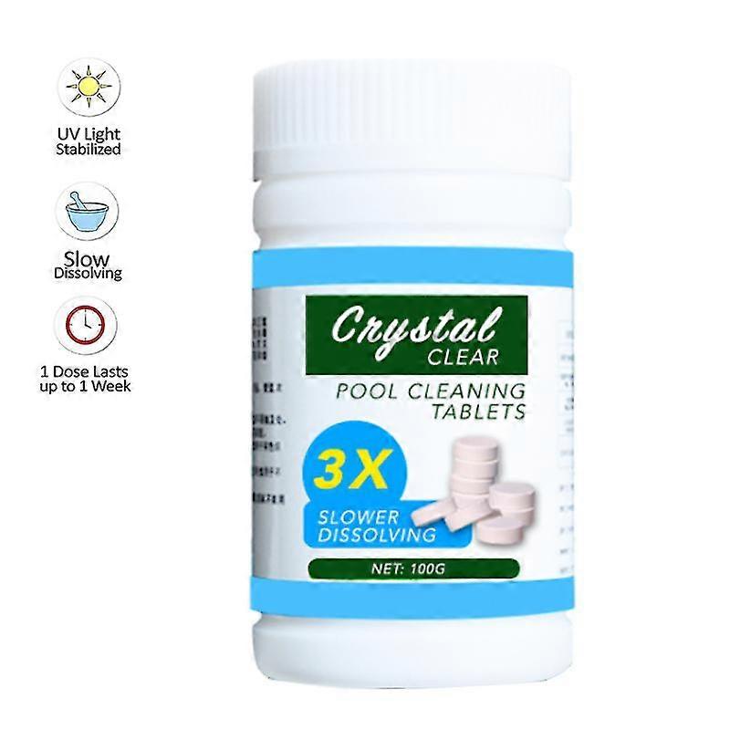 Pool Cleaning Tablet - 100 Pcs, Long Lasting, Safe for Swimming Pool ...