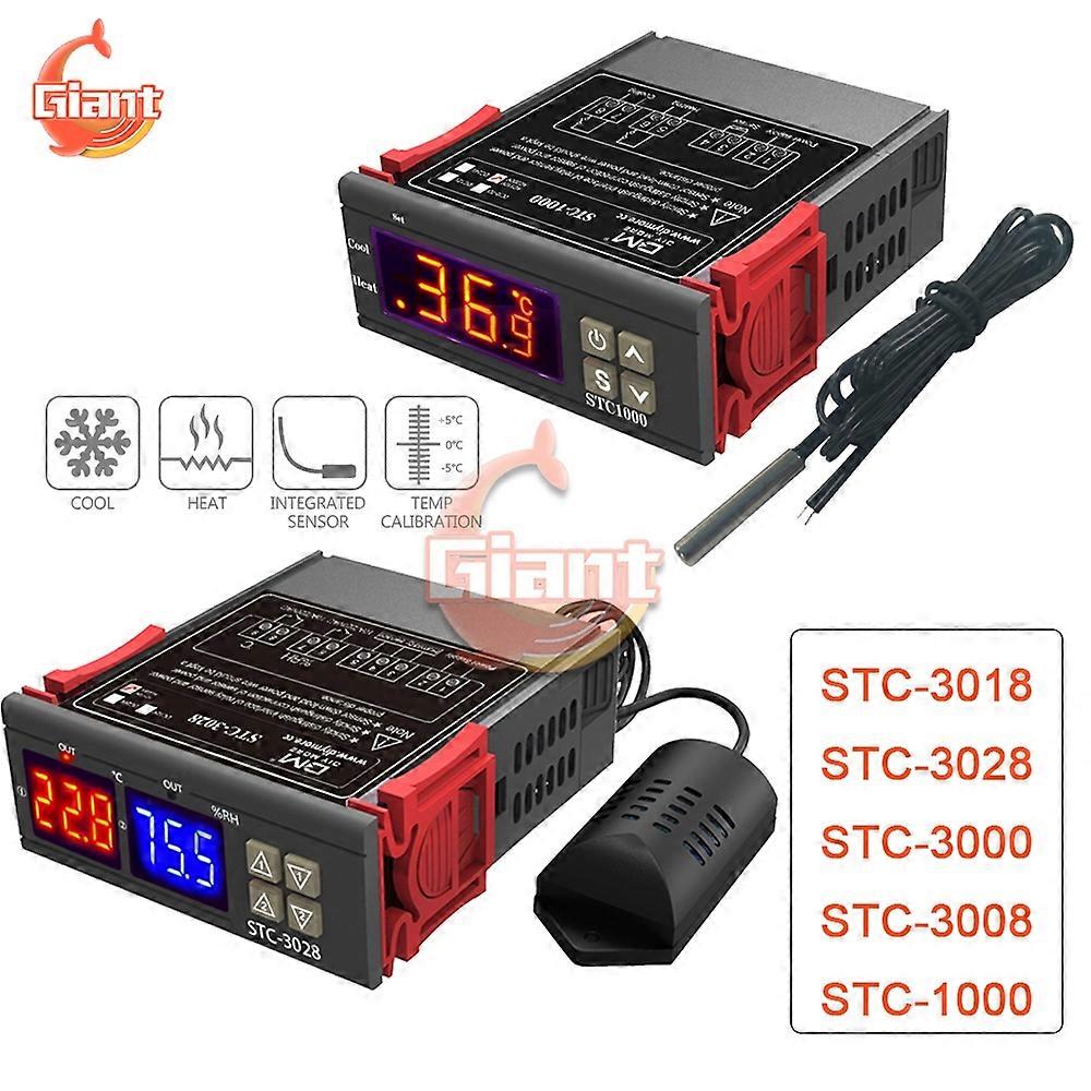 STC-1000 STC-3018 STC-3028 STC-3000 STC-3008 Digital Thermostat Thermometer Hygrometer ...
