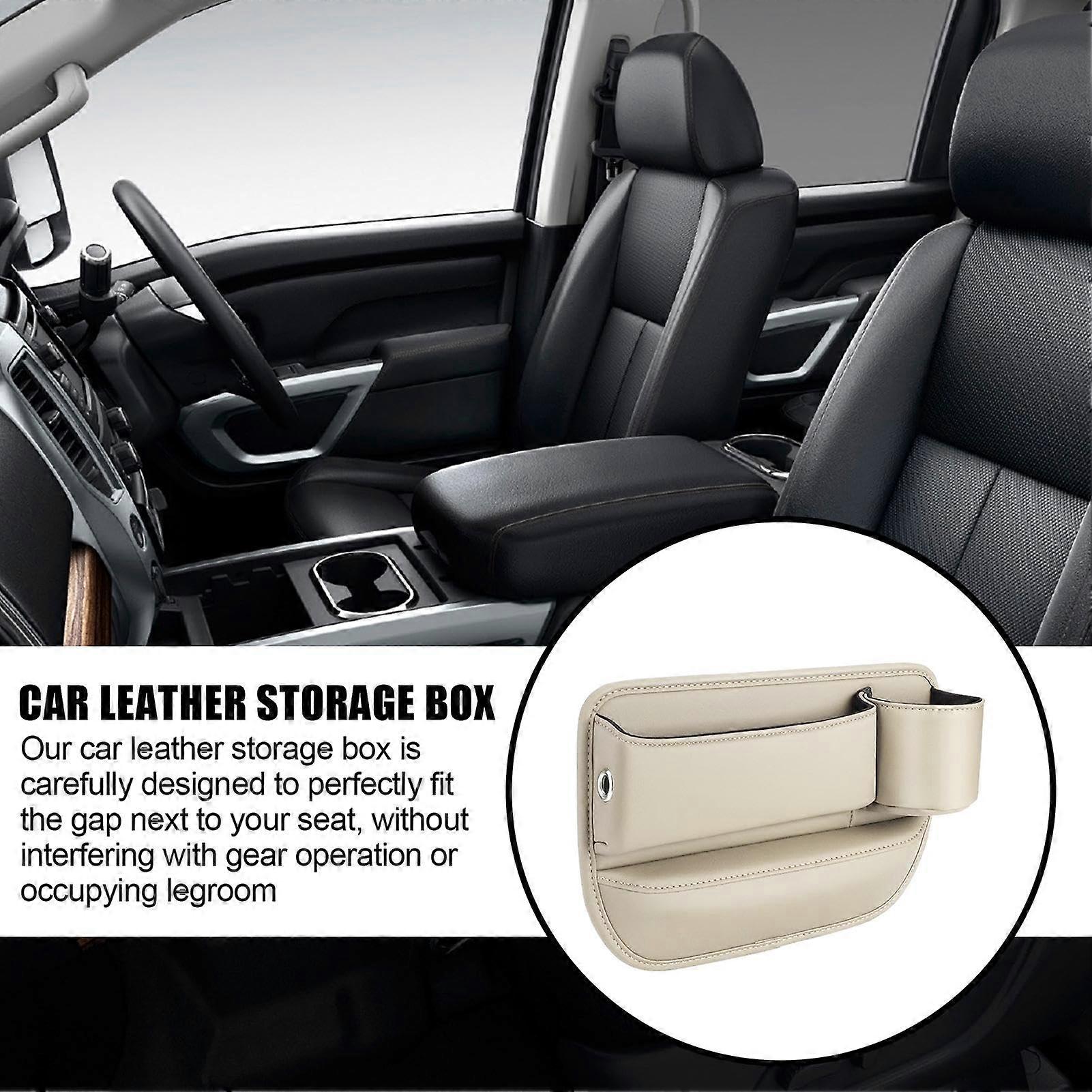 Car Seat Storage Box Multifunctional Centre Console Organiser Car Seat ...