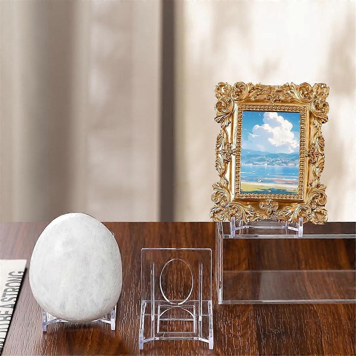 24 Pcs Clear Plastic Display Stand, Adjustable Clear Plastic Display ...