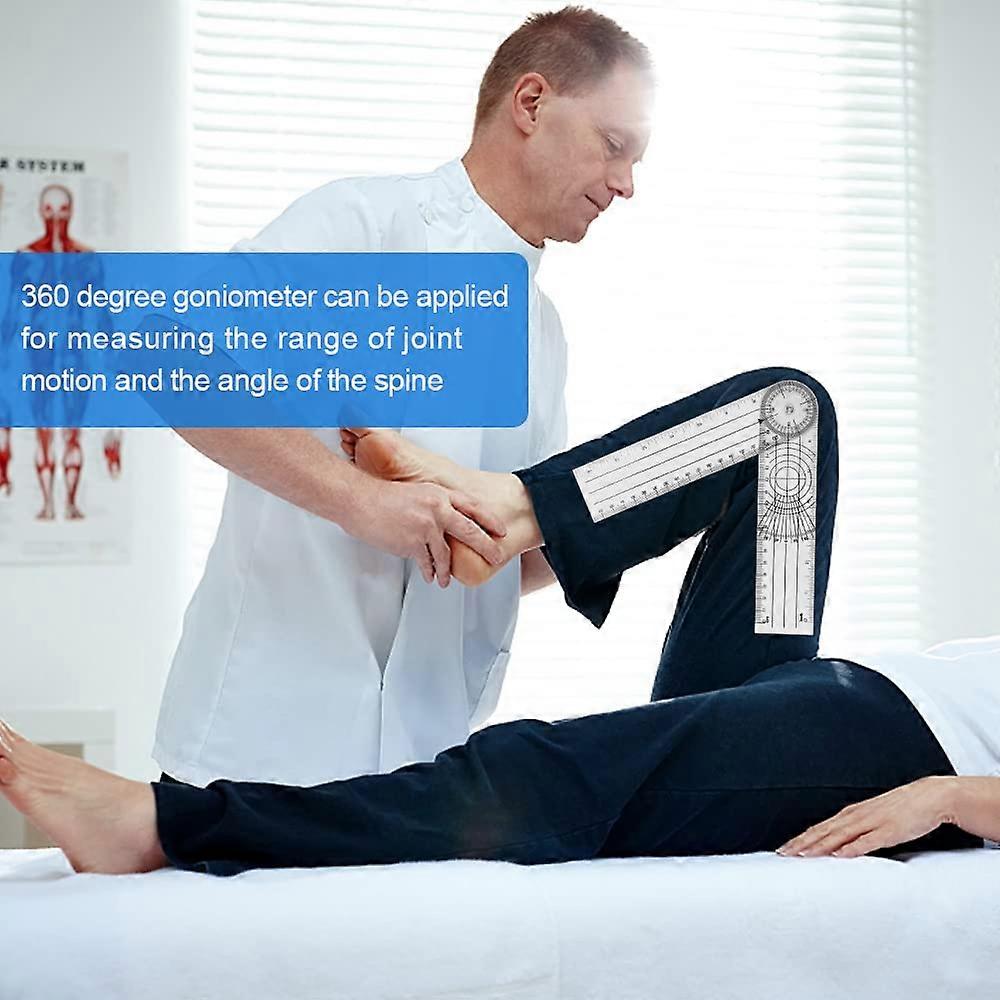 2 Pack Medical Goniometer Plastic Ruler, Professional Joint Orthopedic ...