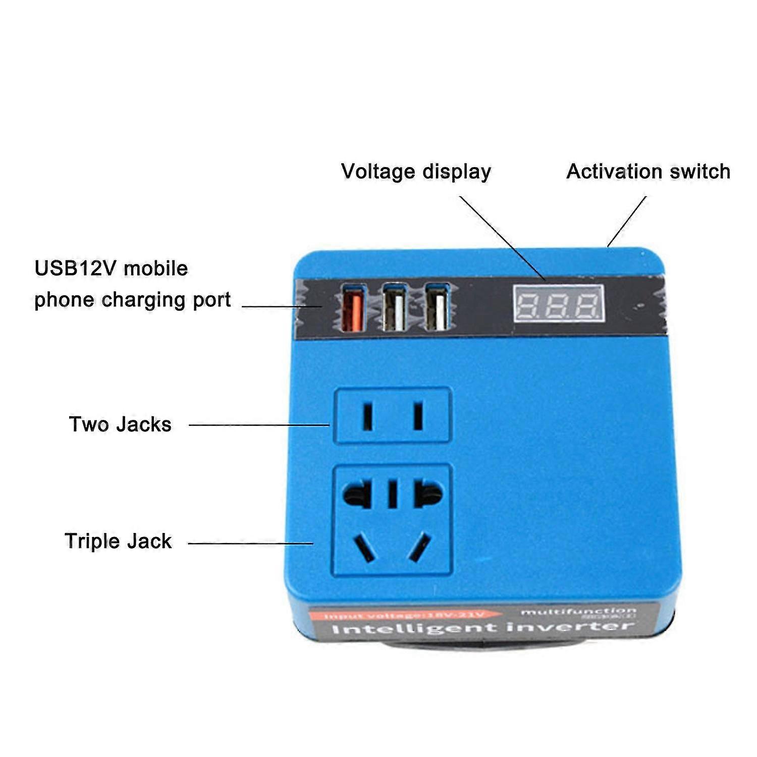 120W Lithium Battery Inverter Multifunction Lithium Tools Battery ...
