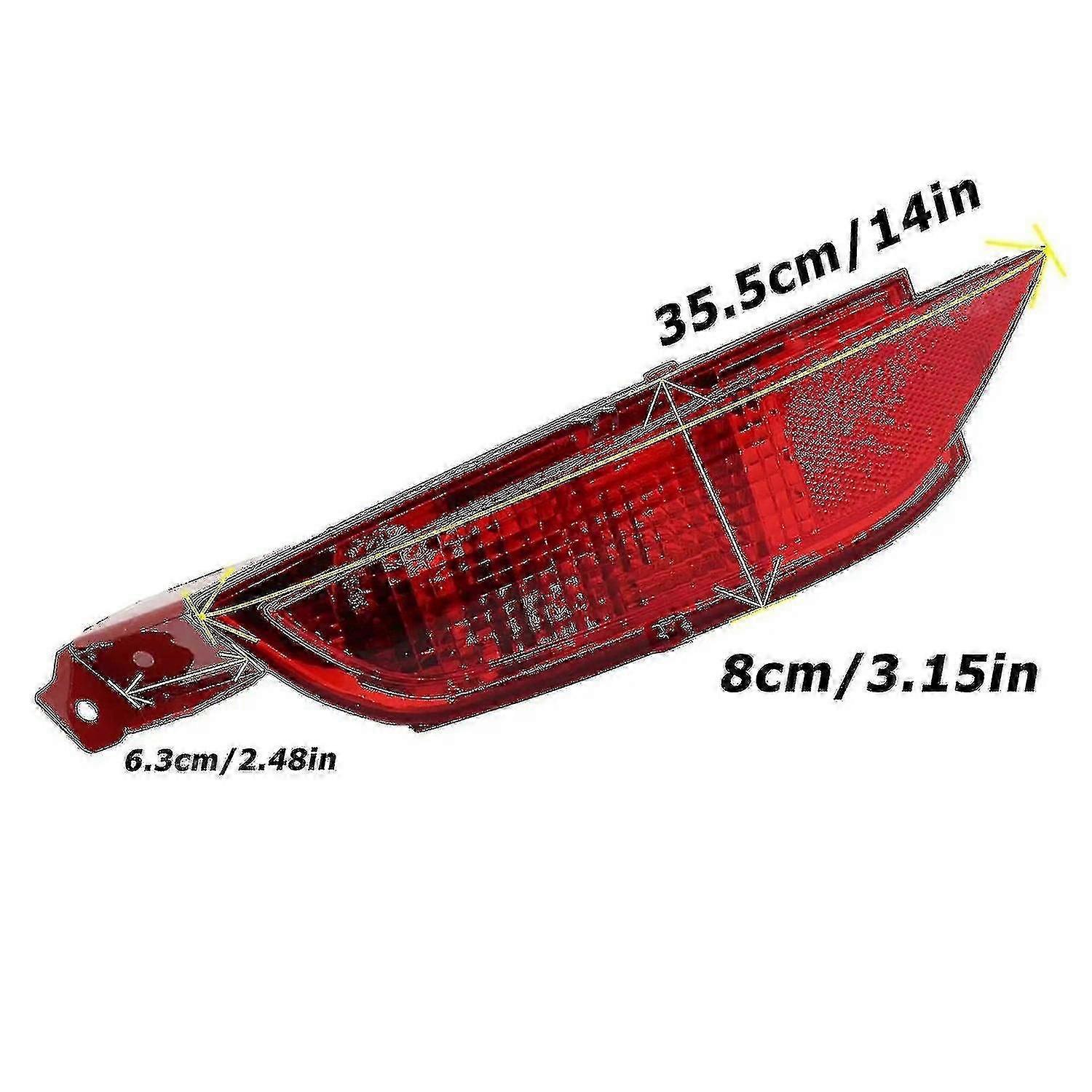 Rear Bumper Reflector Fog Lamp Tail Brake Light Right For Ford Fiesta ...