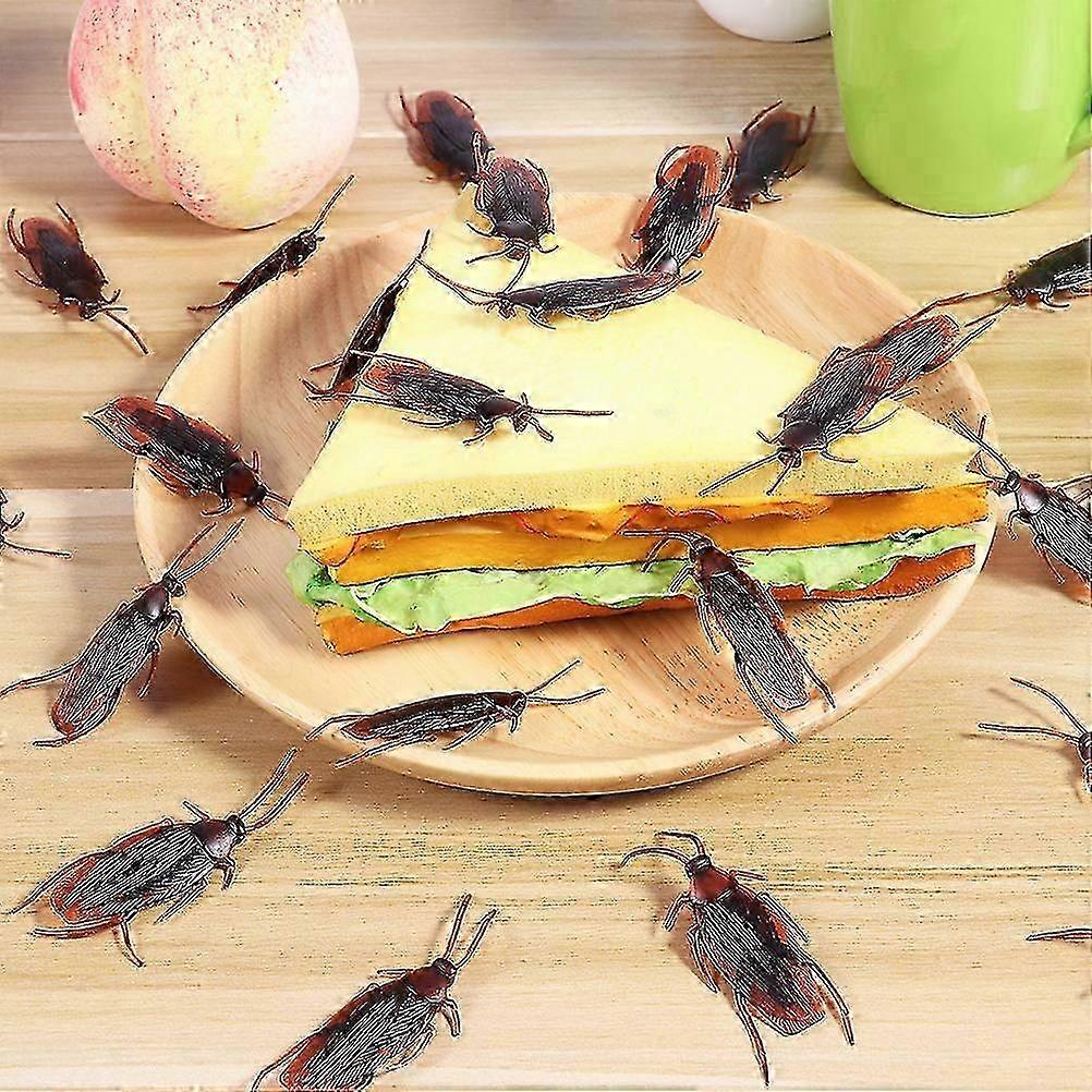 150pcs Fake Roach Simulation Cockroaches Prank Novelty Plastic ...
