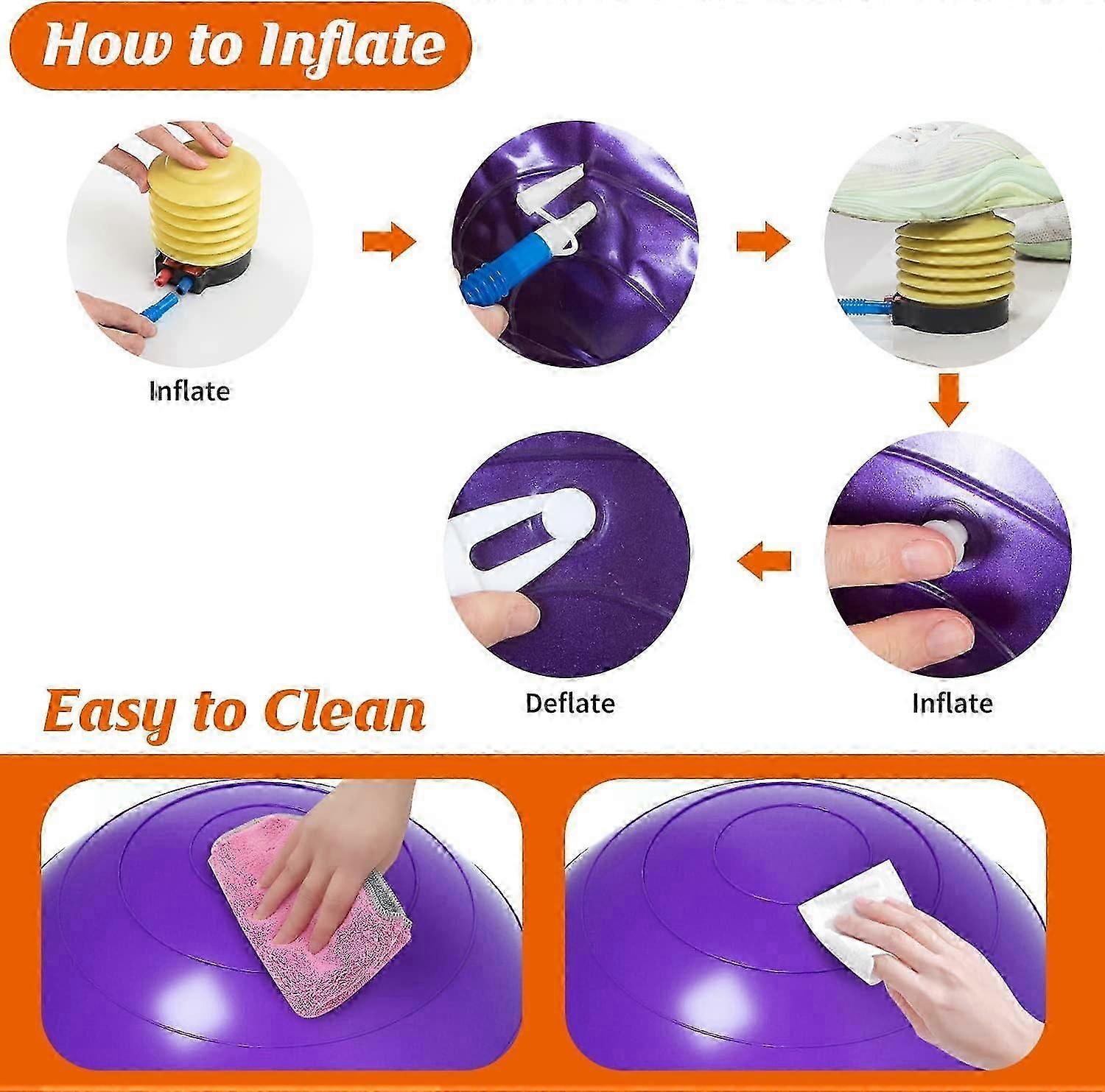 Peanut Ball for Kids Therapy, Anti-burst Exercise Ball, 90x45cm Yoga ...