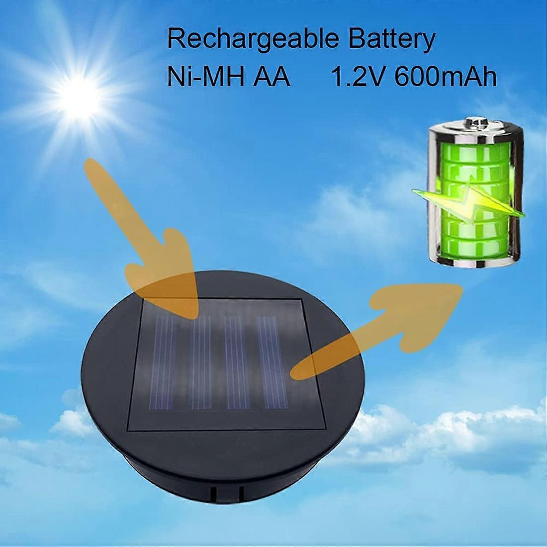 2 Pack Solar Lights Replacement Top for Lanterns, Waterproof Round ...