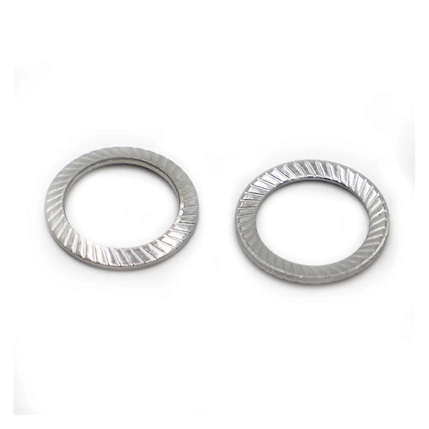 10-50pcs 304 Stainless Steel Knurled Elastic Gasket Disc Spring ...