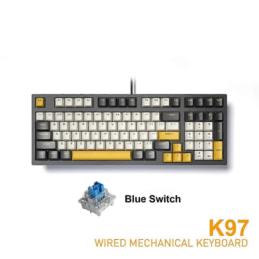 iblancod K97 RGB Mechanical Keyboard 97-key Gaming Keyboard High ...