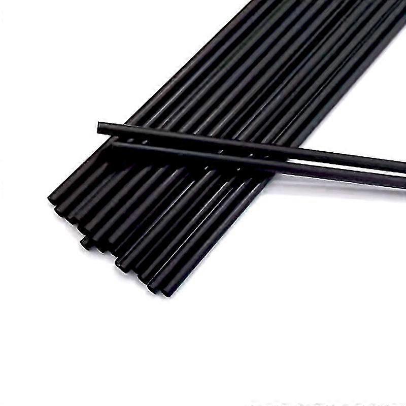 1000Pcs Black Plastic Drinking Straws Disposable Straight Party Straws ...