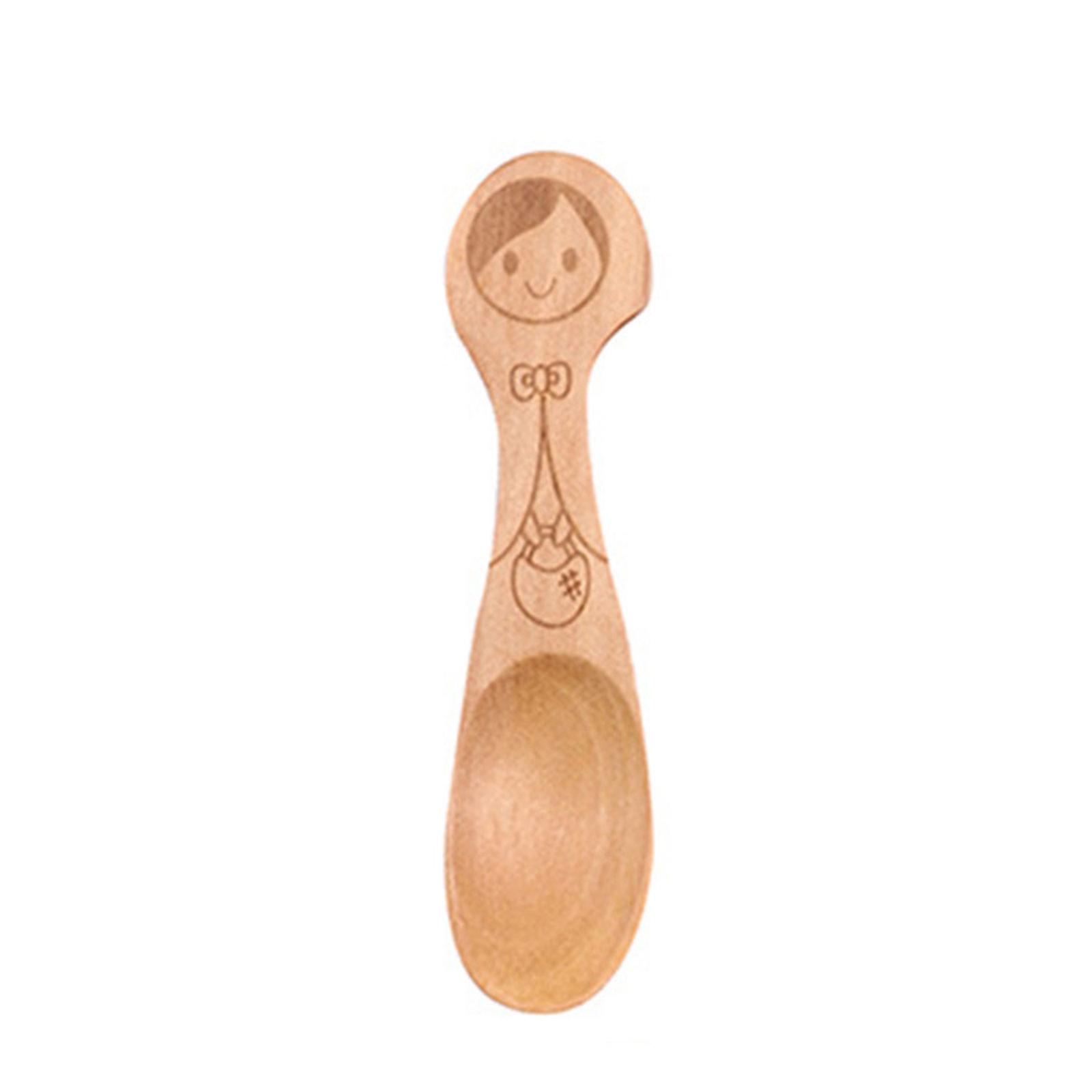 Mini Stirring Spoons Cute Animal Dessert Spoon Kids Cartoon Wooden ...