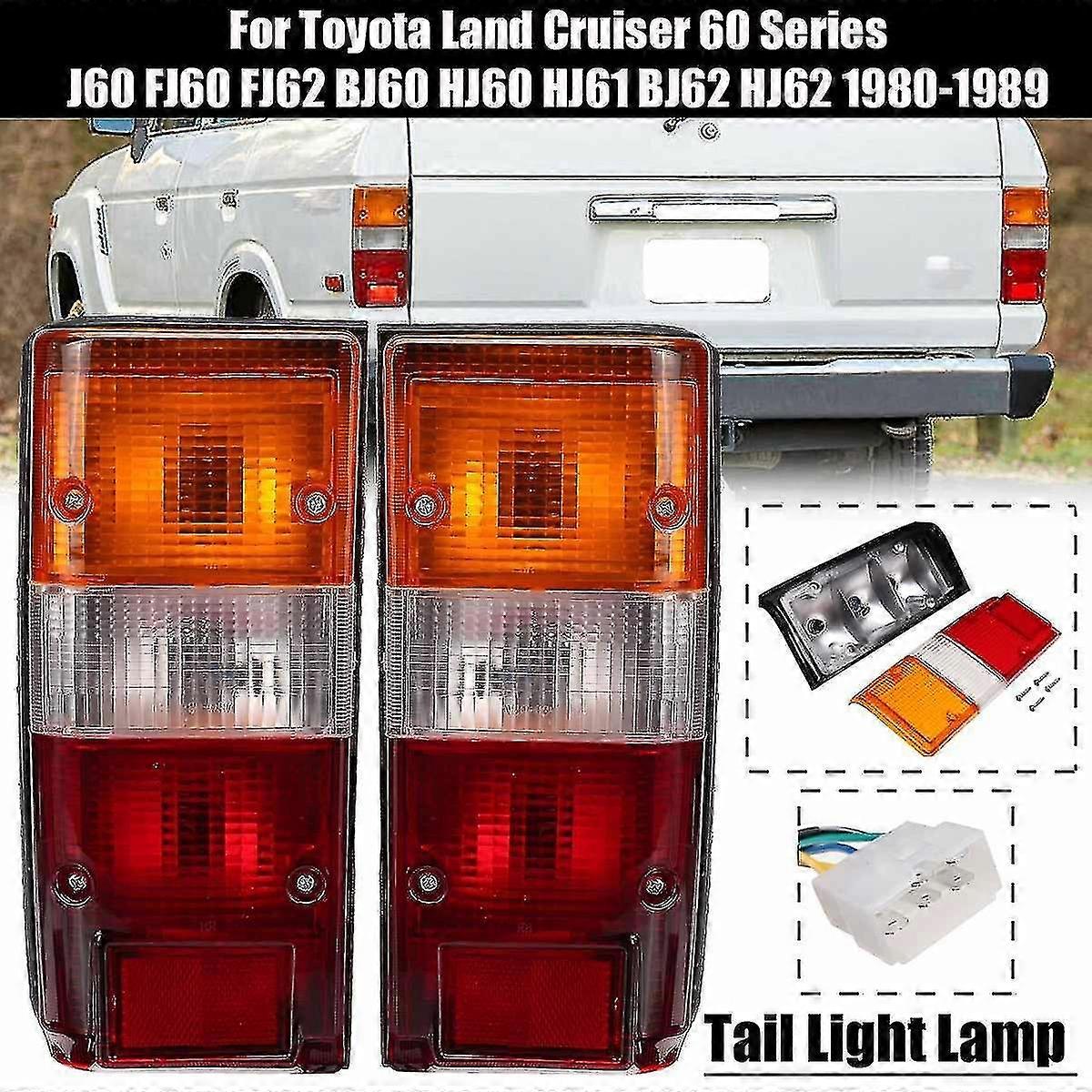2025 Pair Car Tail Light Signal Lamp Compatible with Toyota Land ...