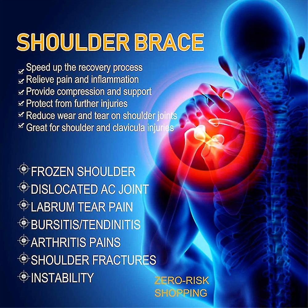Brace Dislocation Arthritis Pain Shoulder Support Belt, Shoulder Brace ...