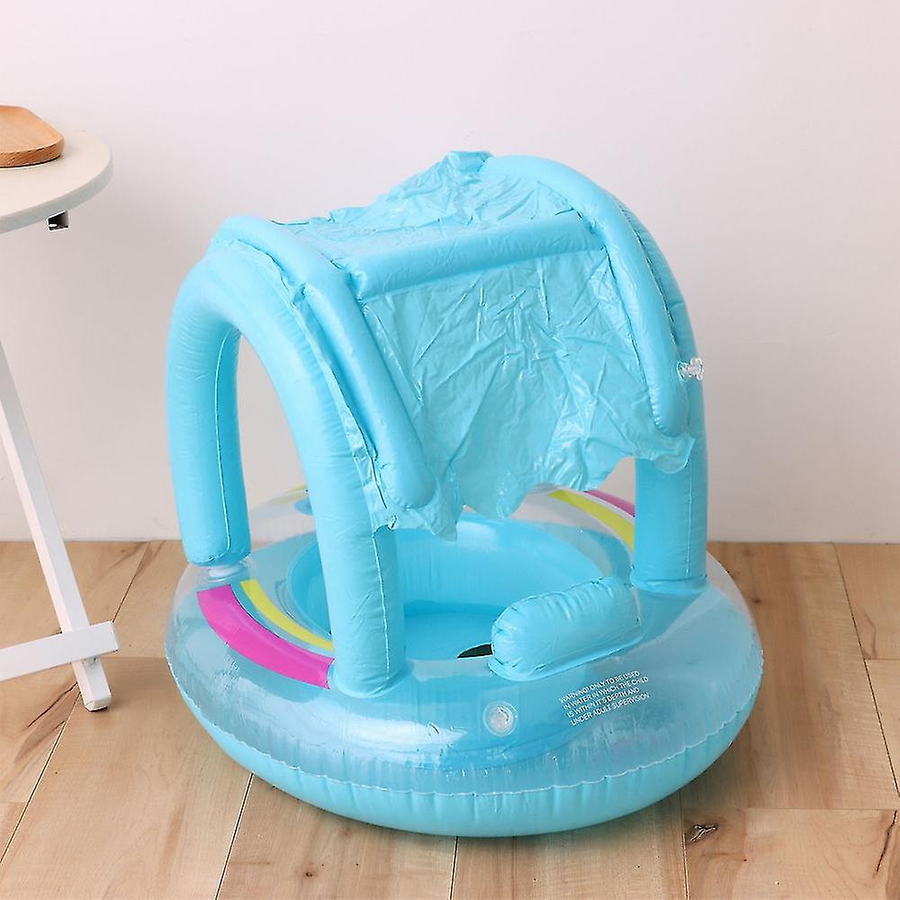 Baby Pool Float With Canopy,inflatable Babies Swim Float Boat With Safety Seat Sunshade For Baby ...