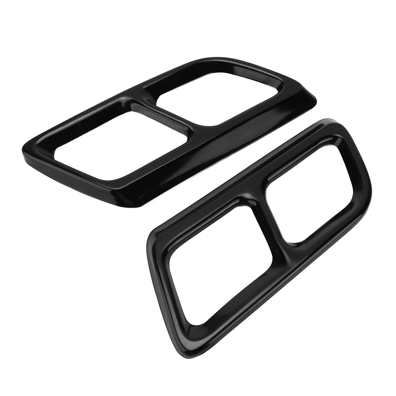 Exhaust Tail Pipe Cap,2pcs Exhaust Tip Trim Tail Throat Cover Exhaust ...