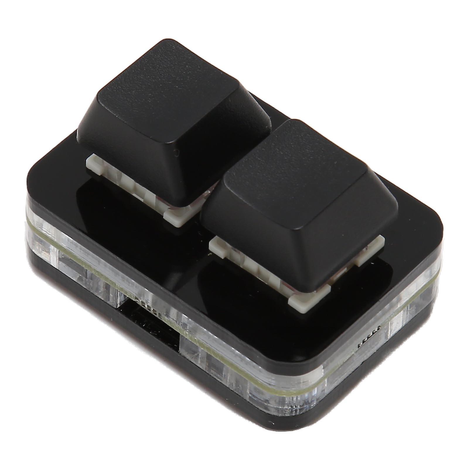 USB 2 Key Mini Keypad Custom RGB LED Backlight Macro Programming ...