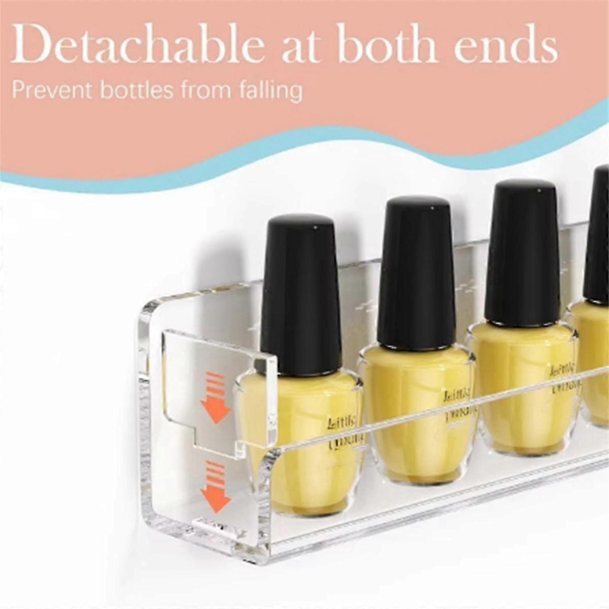 Nail Polish Display Stand Acrylic Wall with Removable Side Panels ...