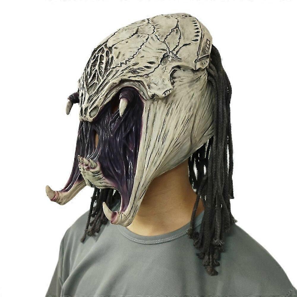 2022 Predator Mask Movie Realistic Latex Mask Helmet Halloween Horror ...