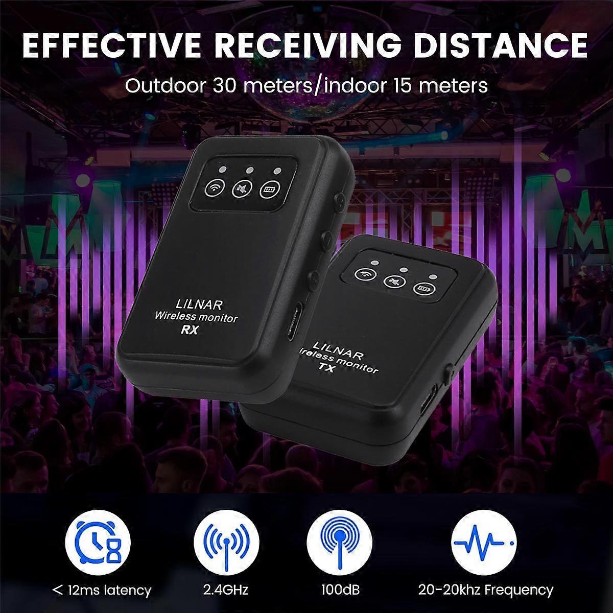 Wireless In-Ear Monitoring System Stage Playback 2.4G Headphones ...