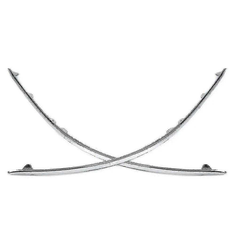 Pair Car Front Bumper Chrome Trim Molding For Mercedes-benz W204 C300 ...