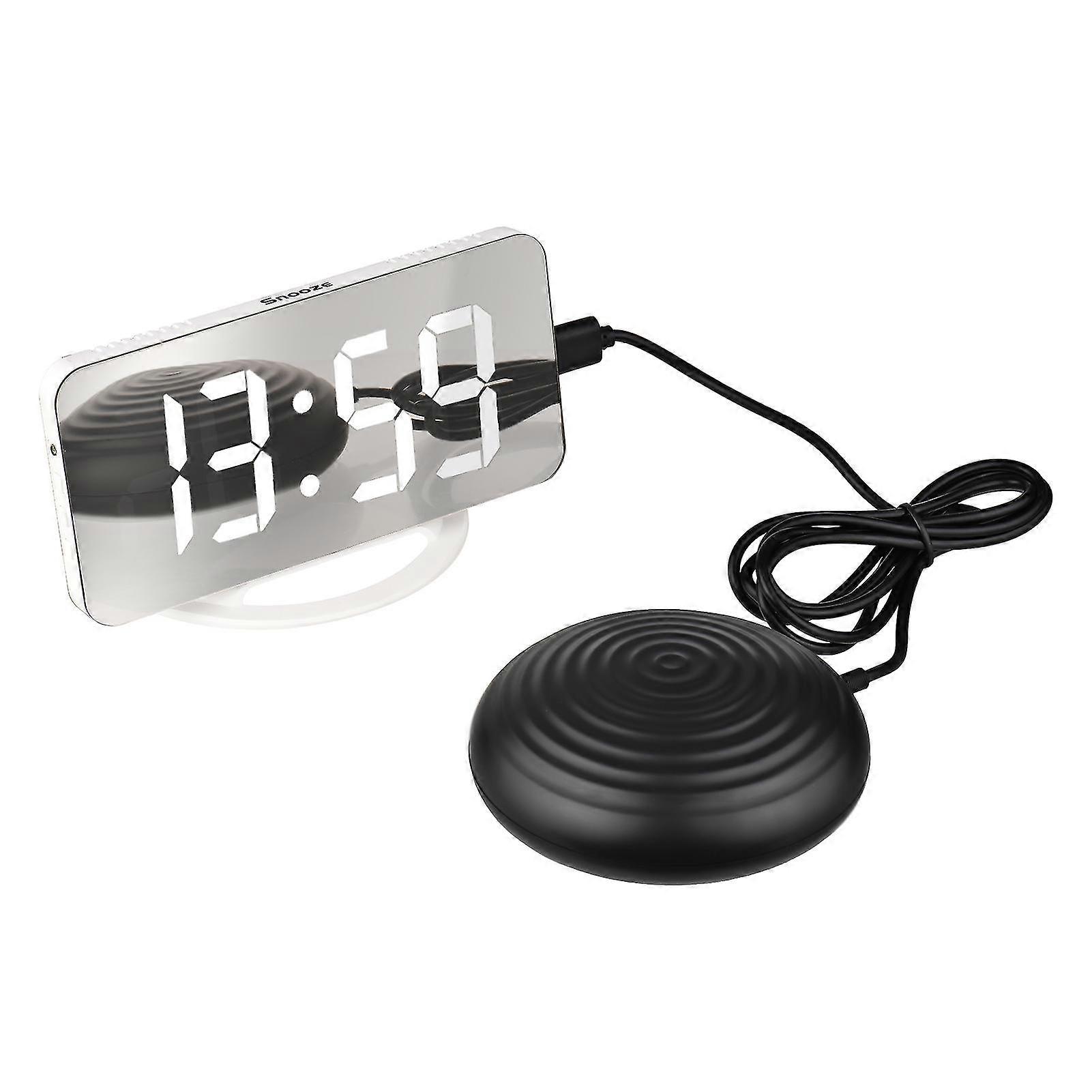 Vibrating Alarm Clock Digital Mirror Alarm Clock With Large Clear ...