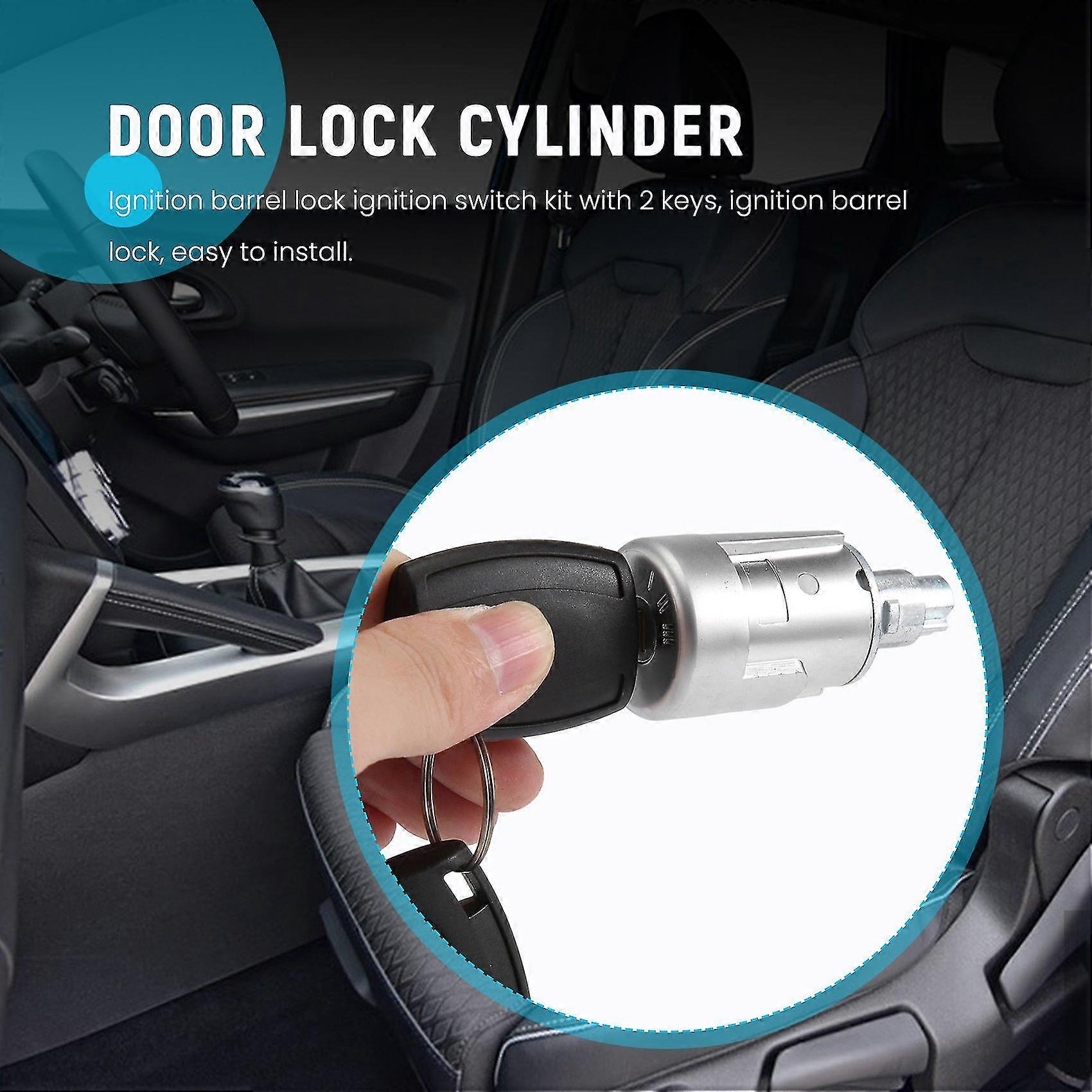 Ignition Barrel Lock Ignition Switch with 2 Keys Kits for Ford Transit ...