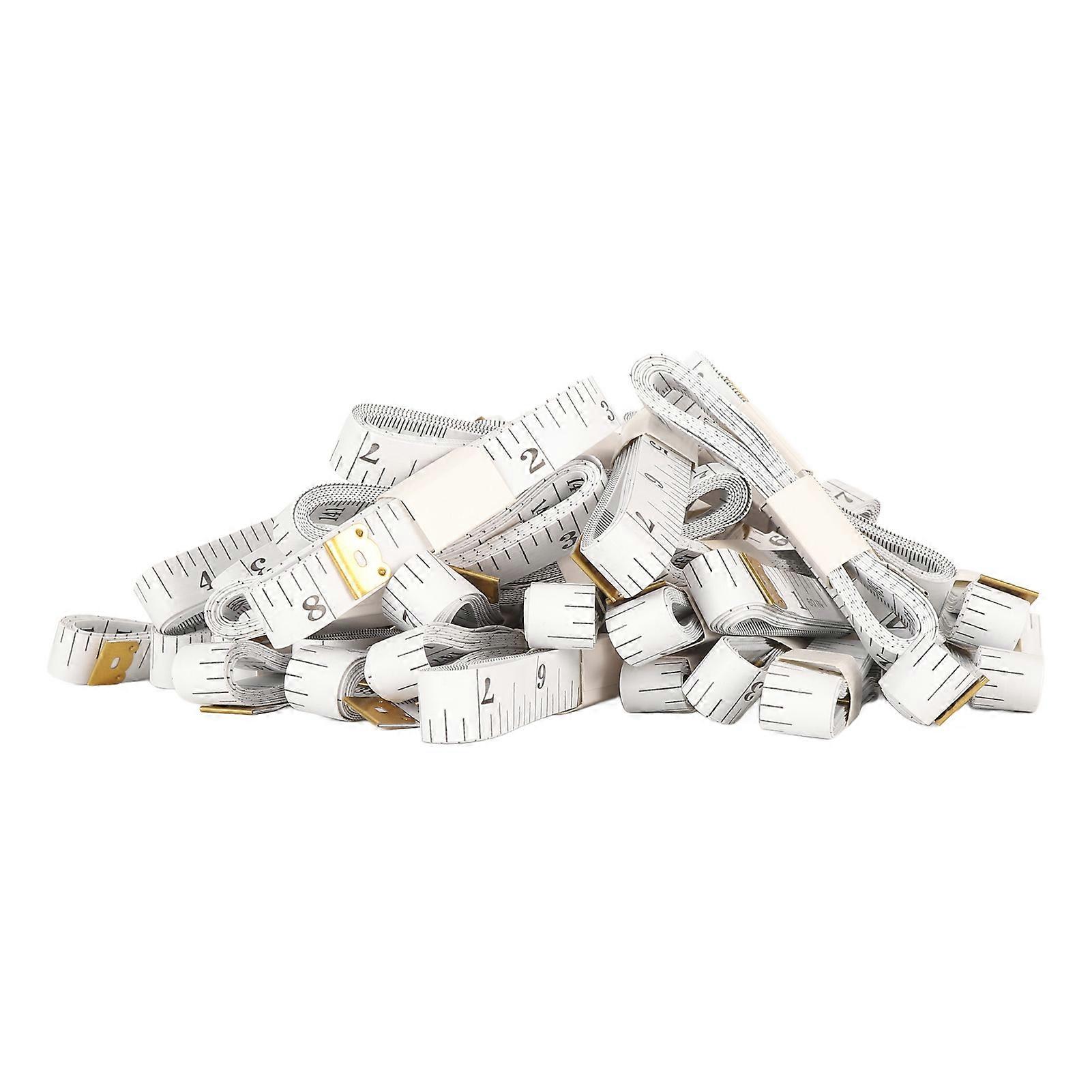 50pcs 60 Inch Soft Tape Measure Body Sewing Flexible Ruler with Metal ...