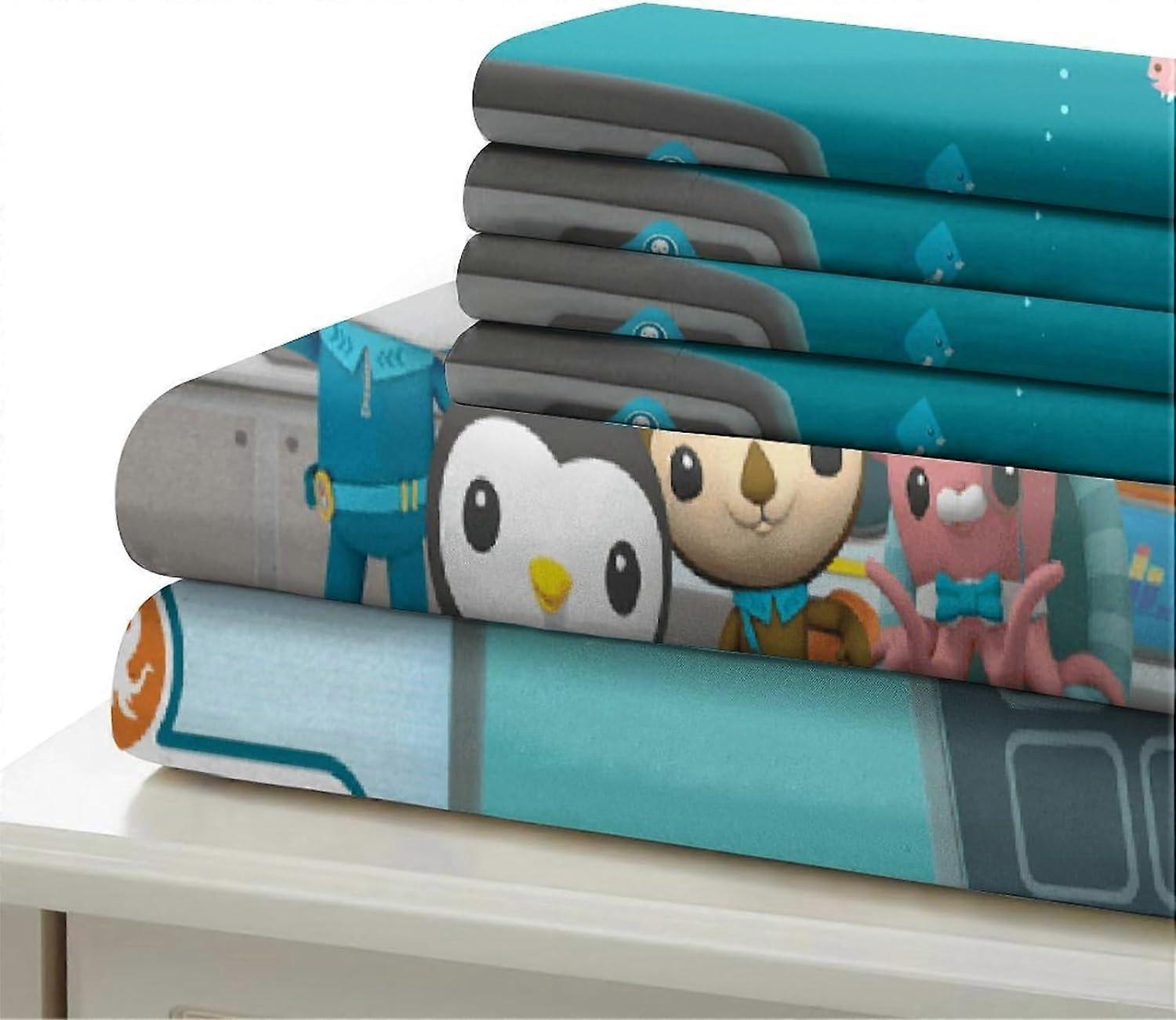 Octonauts Sängkläder Set Tecknad Påslakan 3D-tryckt Sängkläder Set ...
