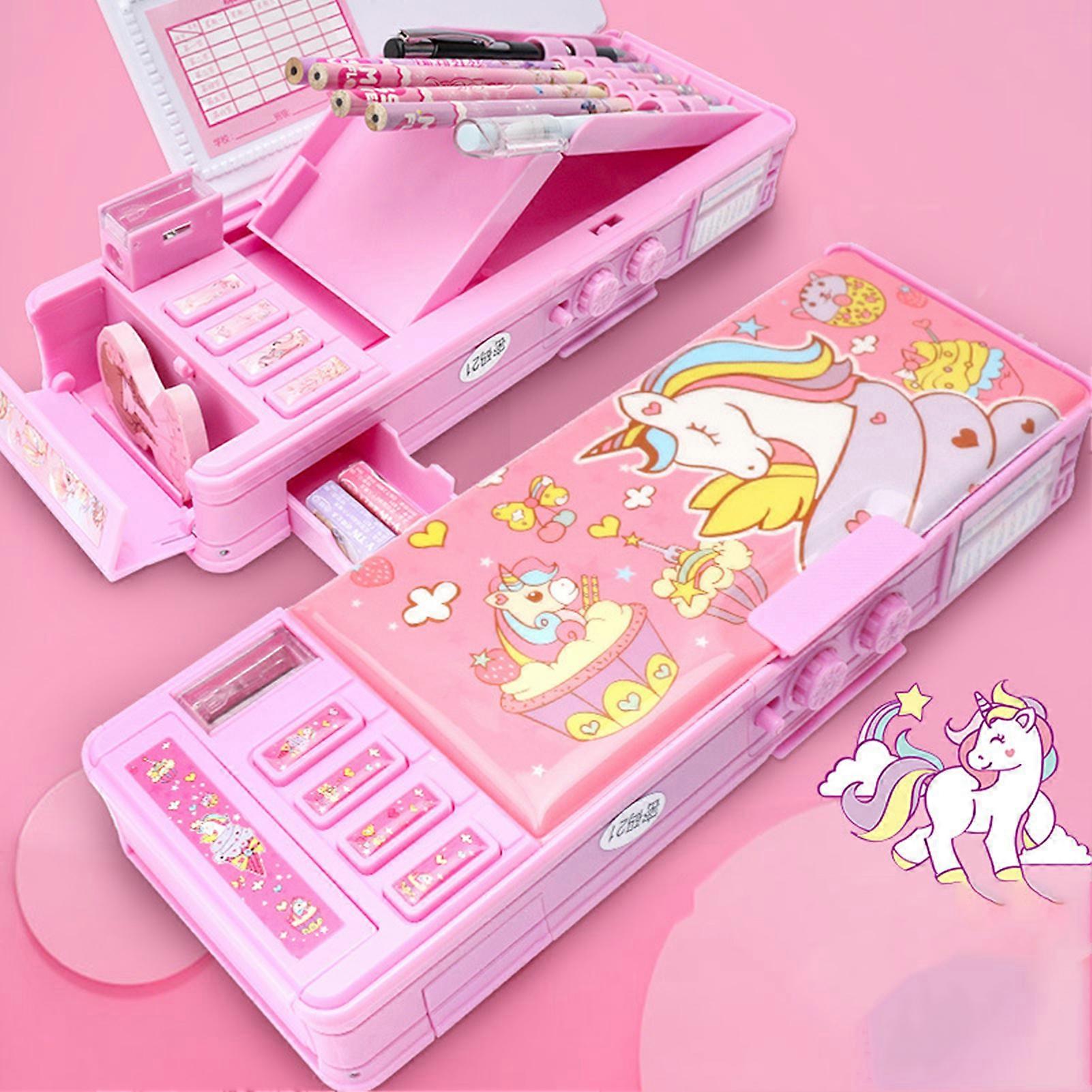 Pencil Box With Buttons