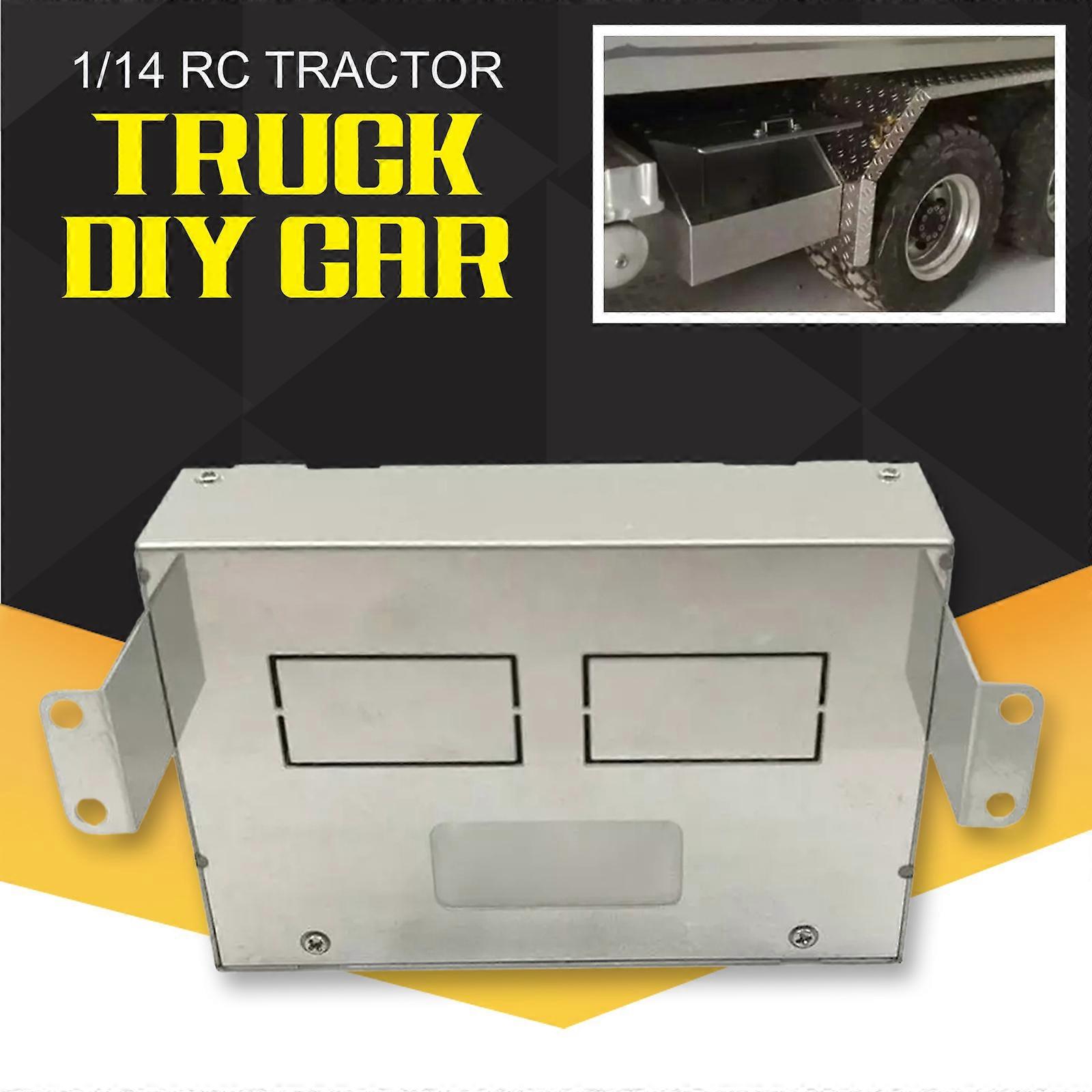 Metal Tool Box For 1/14 TAMIYA 56360 RC Tractor Truck DIY Car Model jy ...