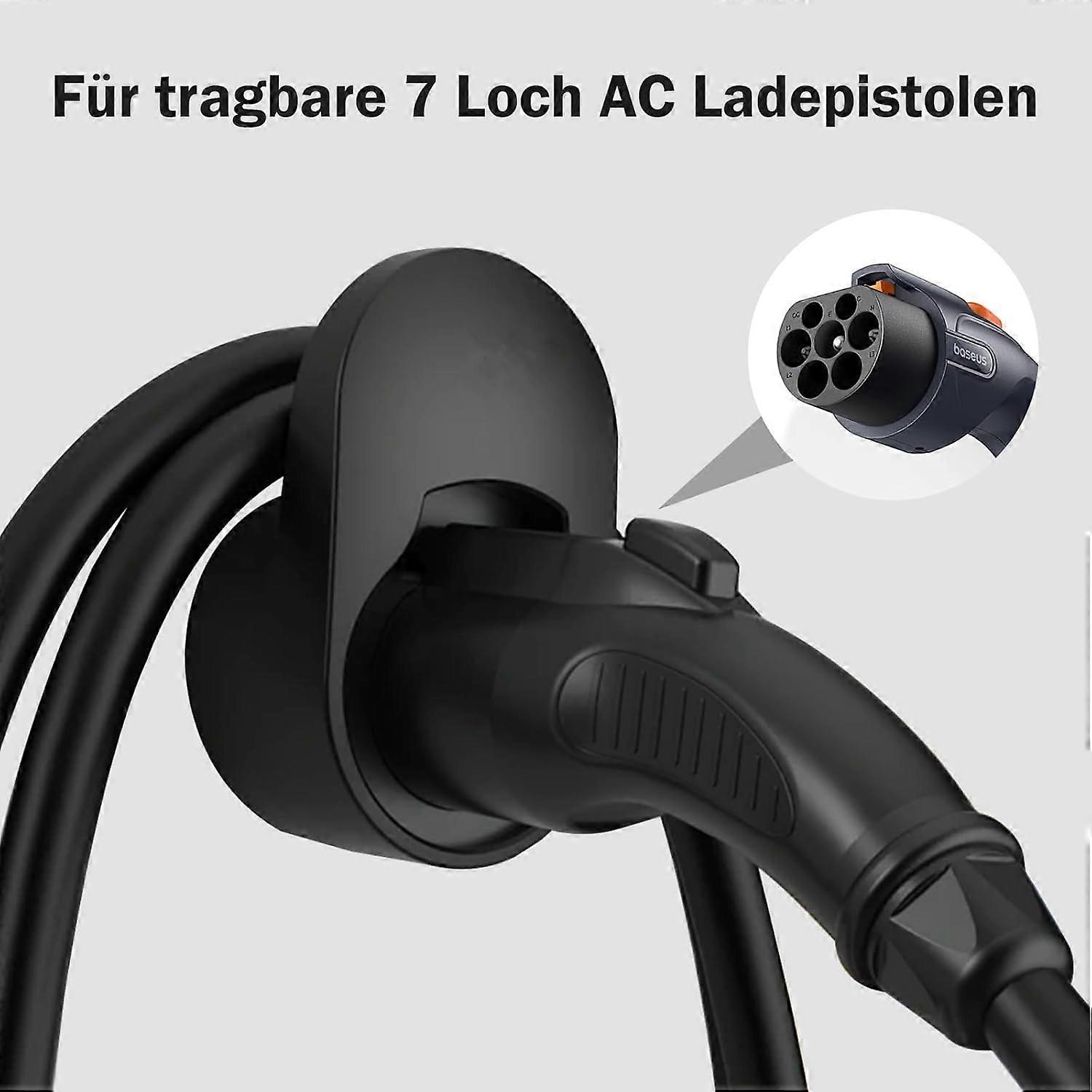 Type 2 Wall Mount - Wall Box Holder, Cable and Plug Holder, Wallbox EV ...