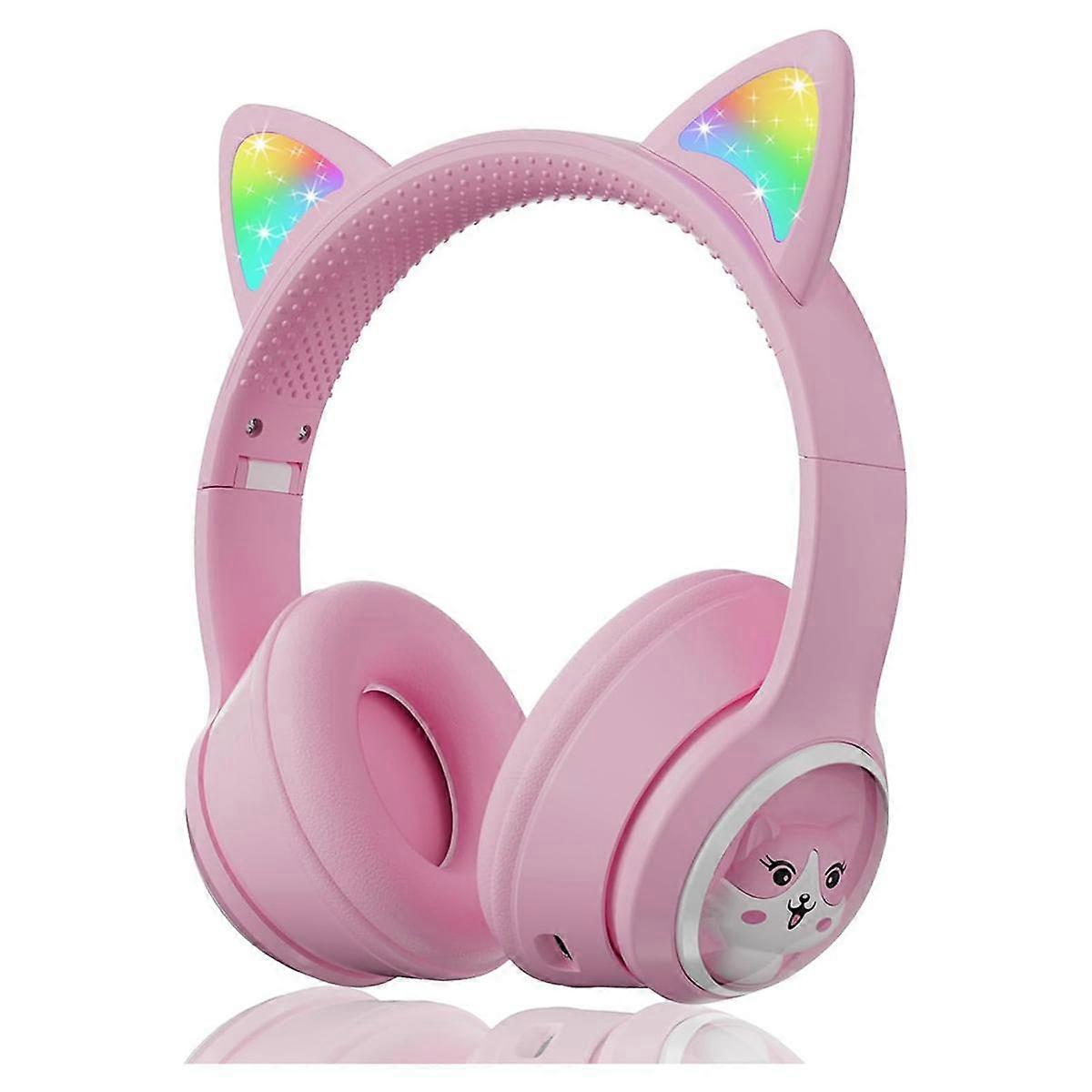 Children's Bluetooth Headphones, Foldable Wireless Headphones with LED ...