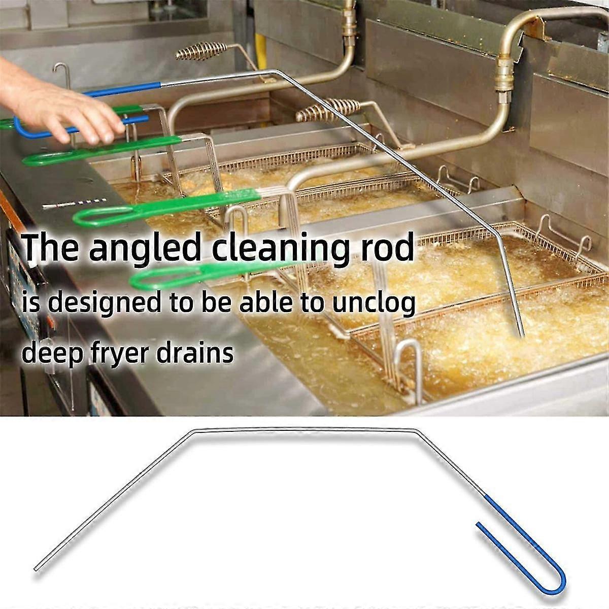 3Pieces Fryer Cleaning Tools,Stainless Steel Deep Fryer Cleaning Tools ...