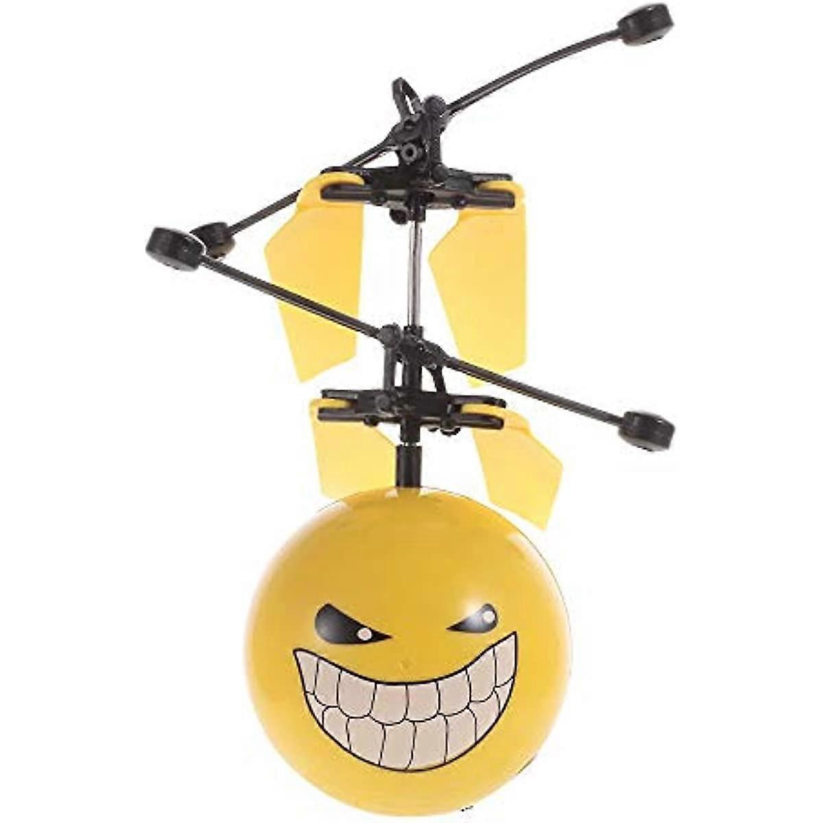 Tenlacum Creative Emoji Levitating Sphere Smiley Face Helicopter Flying ...