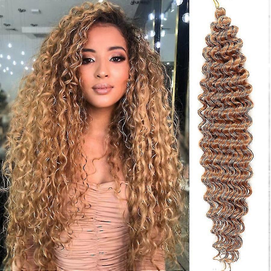 Long Afro Curls Crochet Braids Hair Extensions Tresses Ocean Water Wave ...