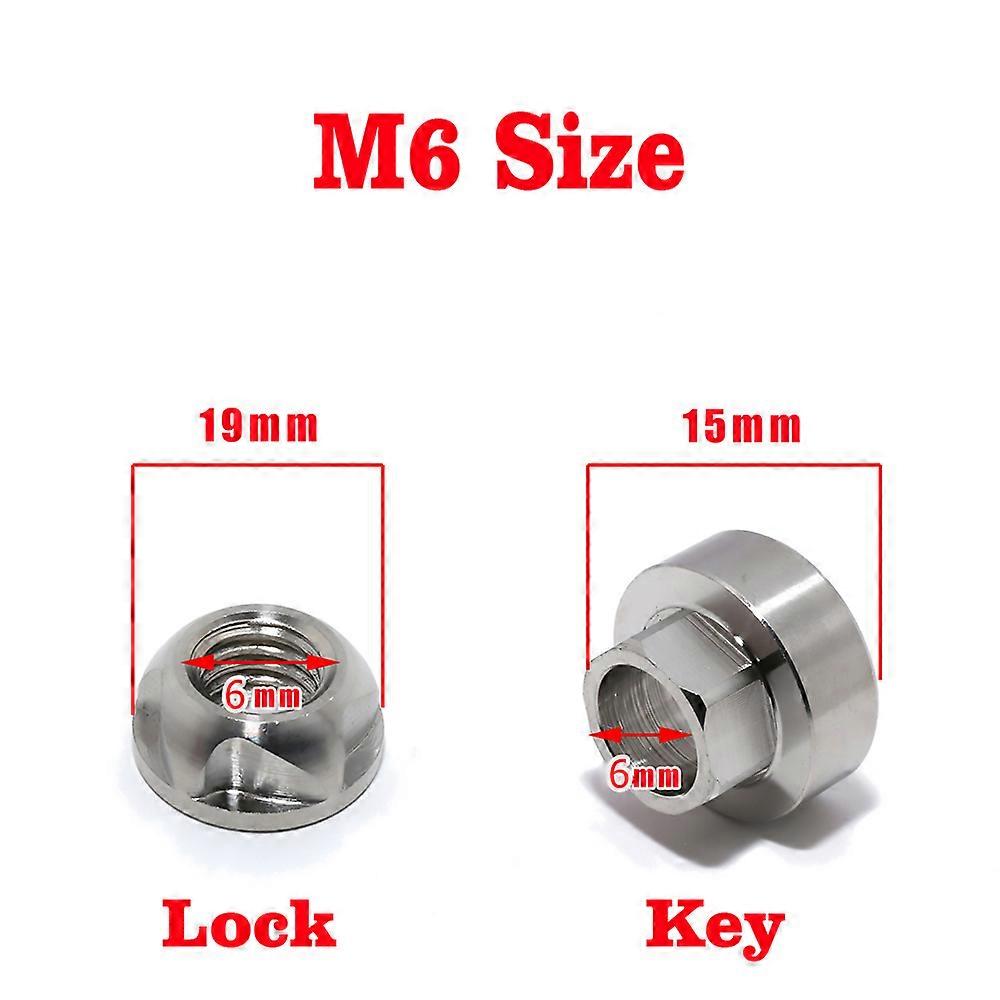 Nut M6 M8 M10 M12 M14 Security Anti Theft Screws Nuts nut 304Stainless Steel nut Mountain Bike ...