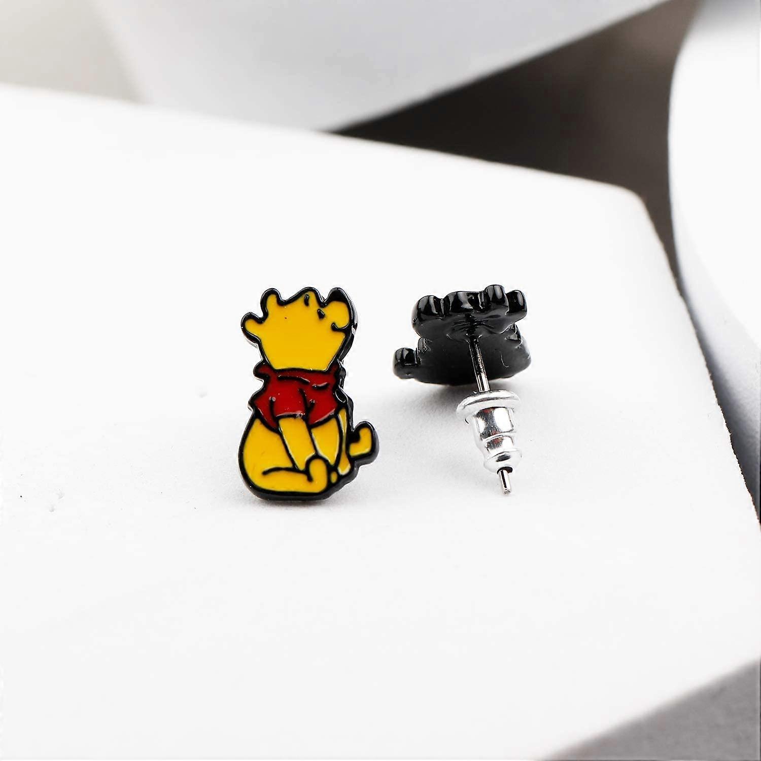 Winnie The Pooh Earrings Cartoon Pooh Ear Stud Winnie The Pooh Bear ...