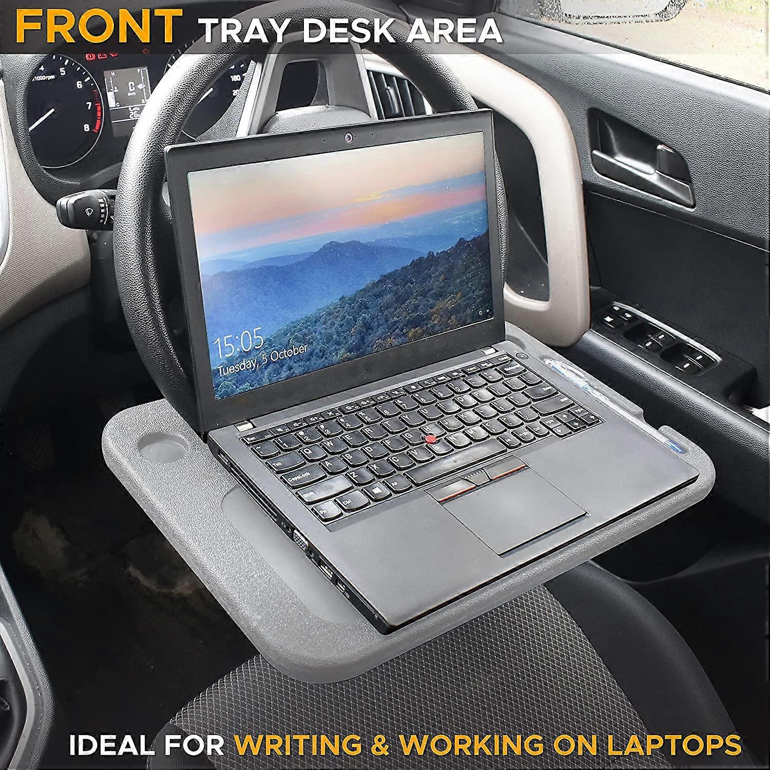 2 in 1 Car Steering Wheel Desk Steering Wheel Tray for Laptop Car Mount ...