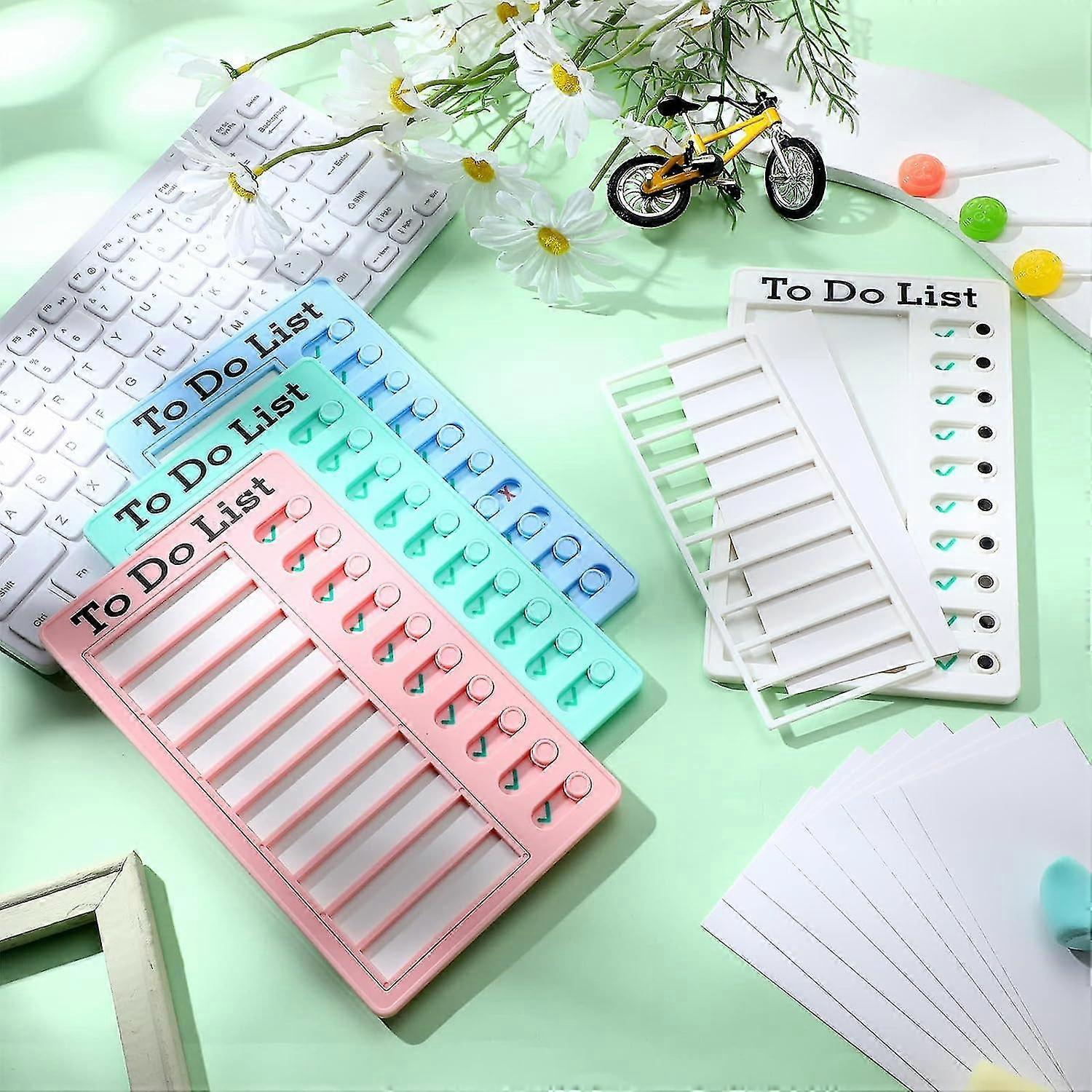 4 Pcs Sliding Routine Chores Chart, Chore Chart For Kids Reusable To Do ...